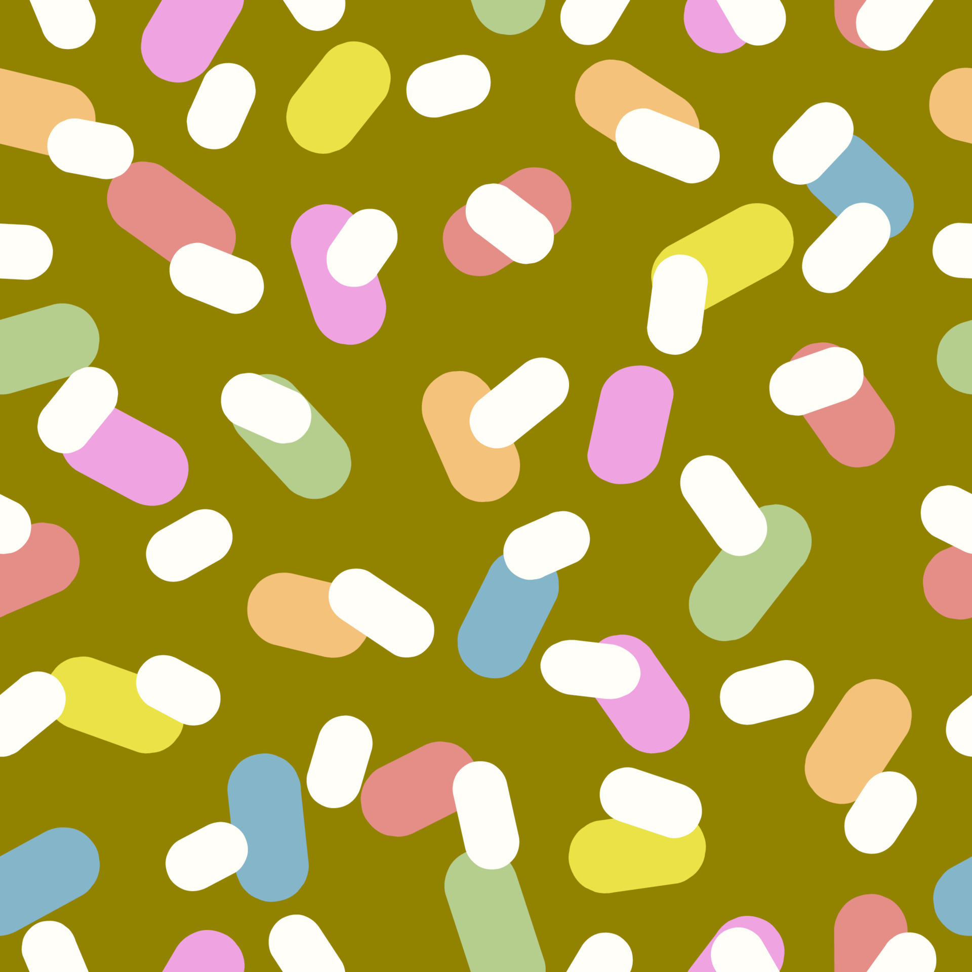 Vector Modern Seamless Pattern With Colorful Hand Draw Abstract Spots Doodles Use It For