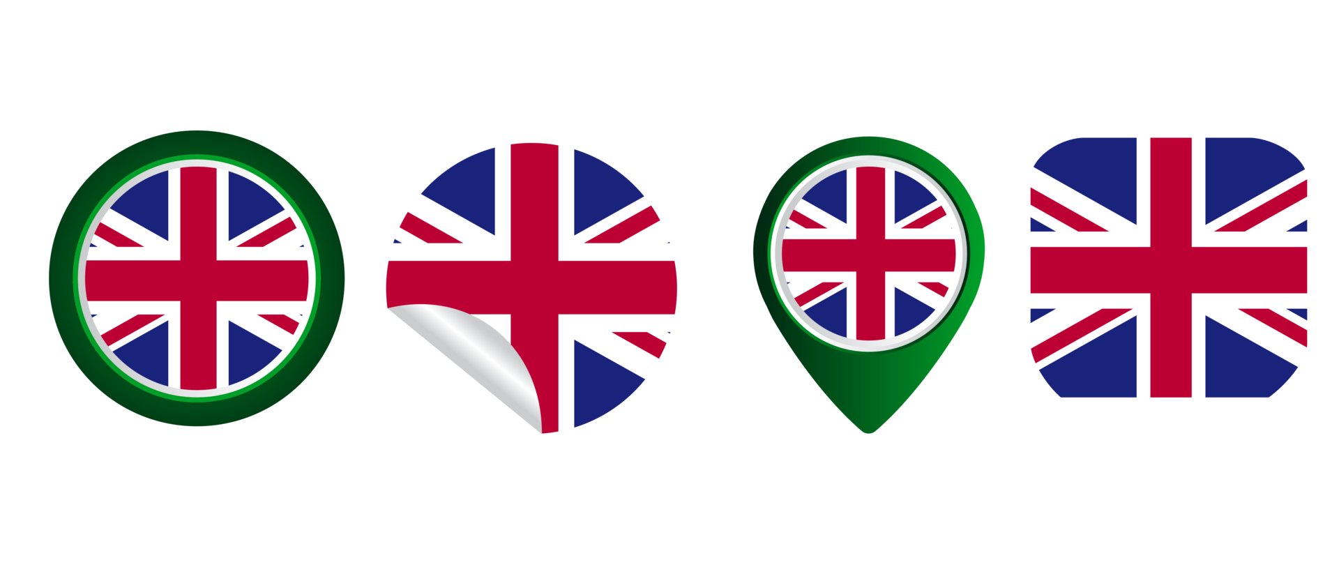 United Kingdom Flag Flat Icon Symbol Illustration 12892403 Png