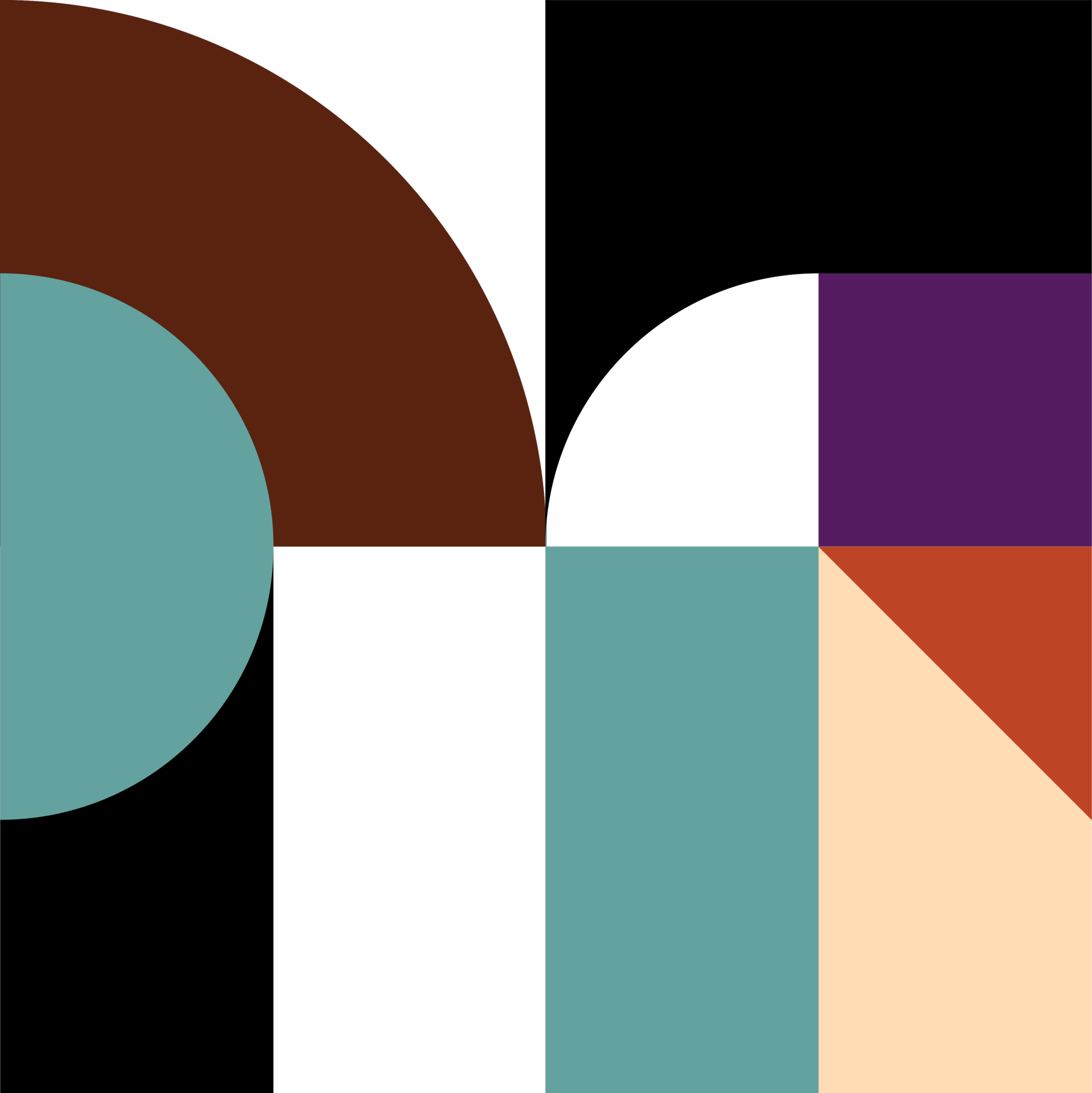 Trendy Geometric Square With Abstract Patterns In Multiple Colors And