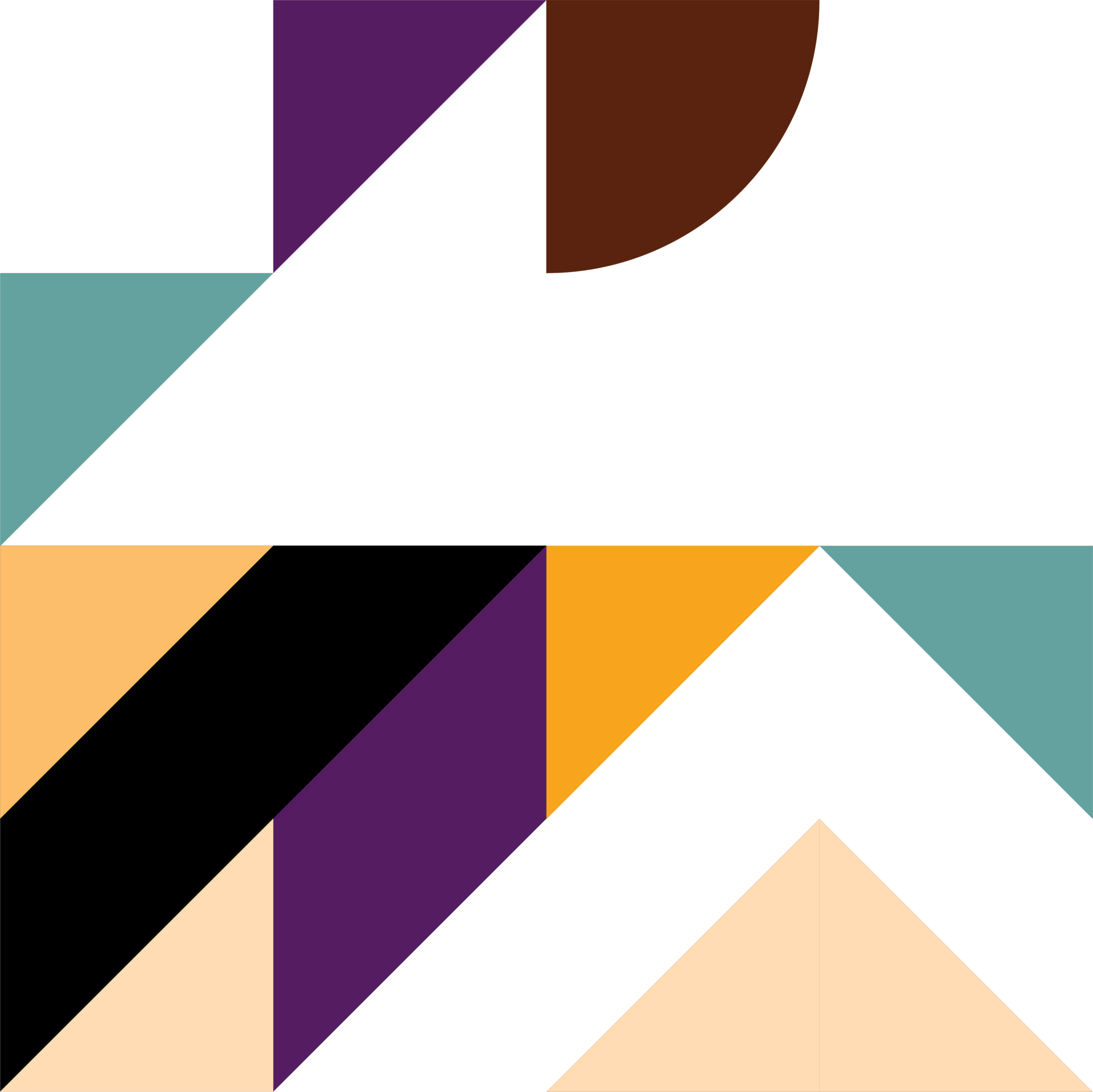 Trendy Geometric Square With Abstract Patterns In Multiple Colors And