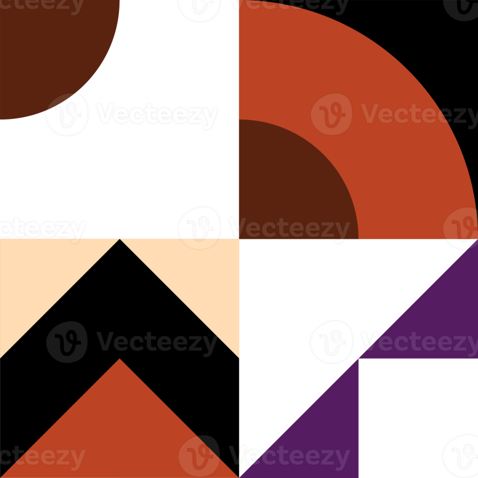 Trendy geometric square with abstract patterns in multiple colors and ...