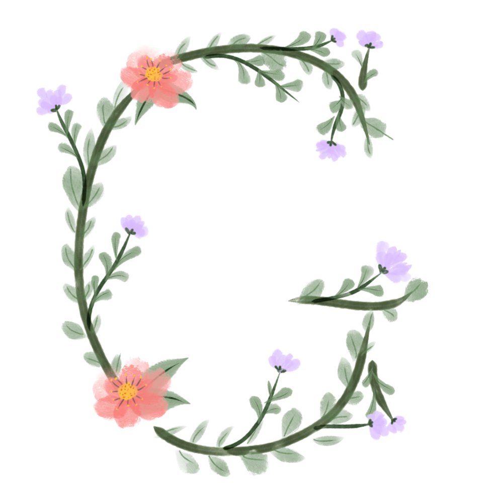floral alphabet font png 12896564 PNG