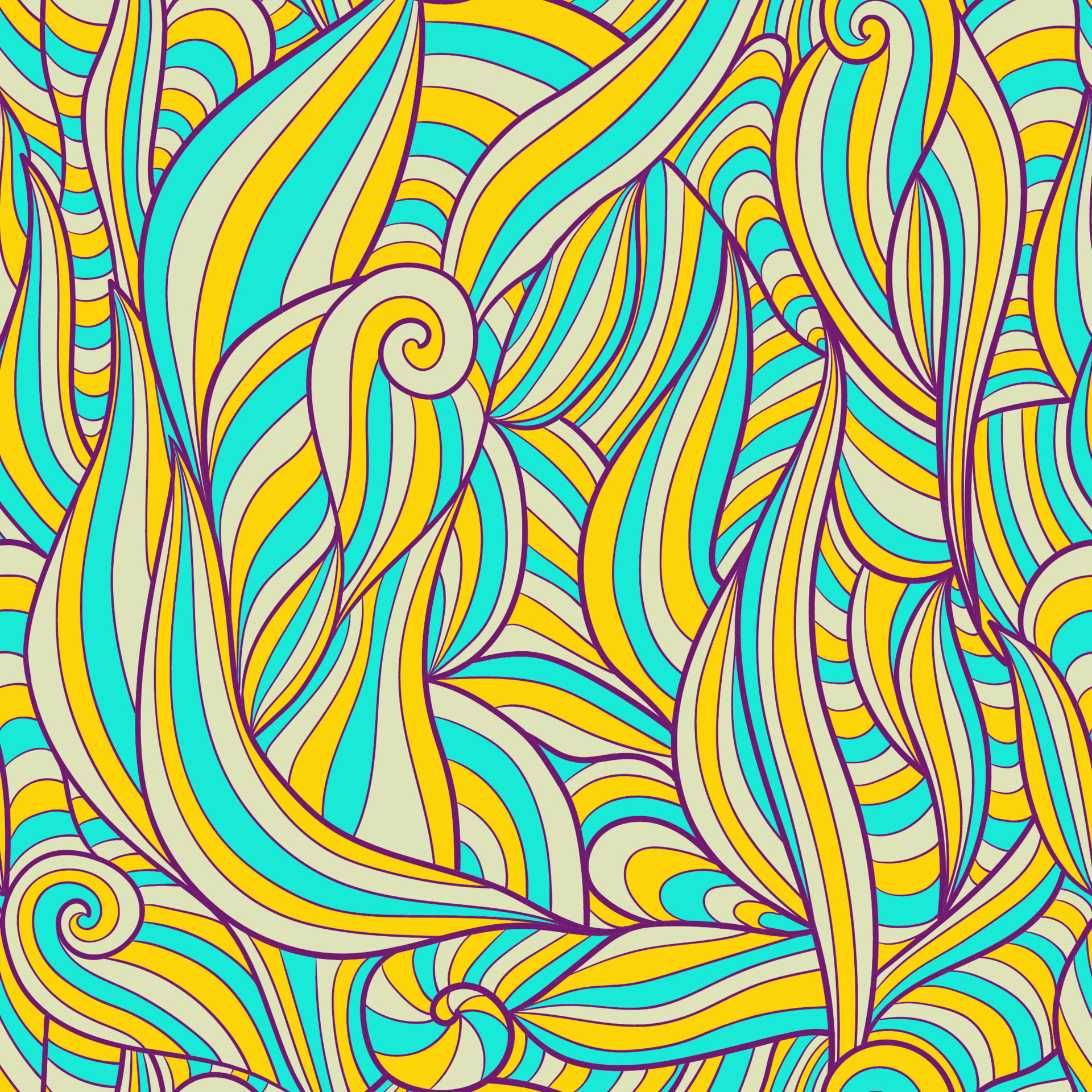 Seamless Pattern Background With Abstract Waves Sea Pattern 12898331