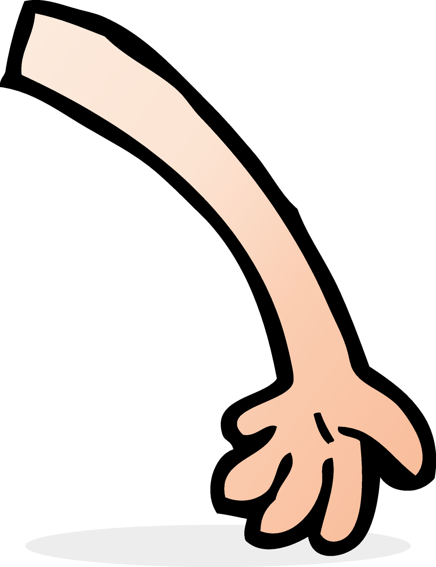 doodle cartoon arm 12898794 Vector Art at Vecteezy