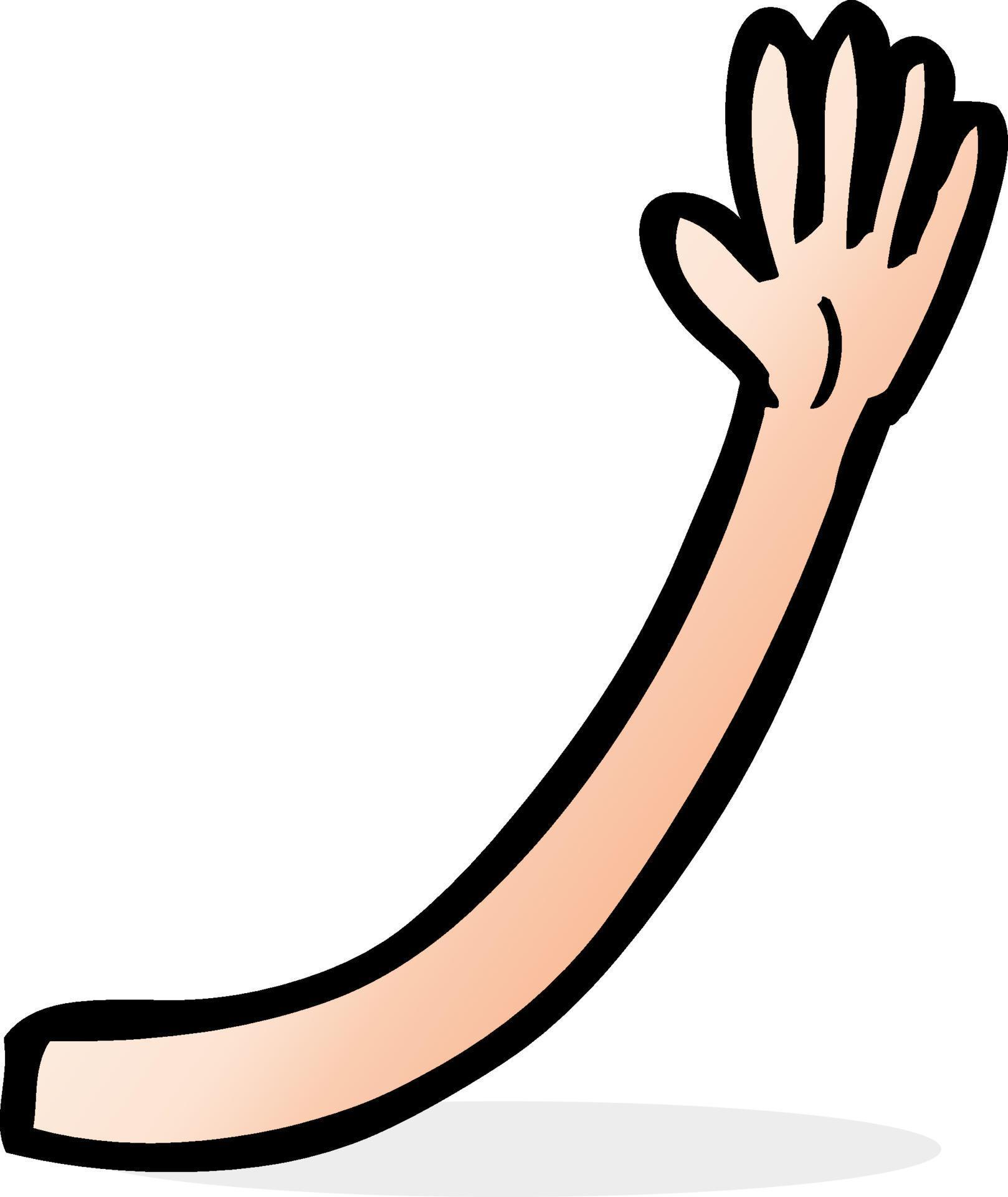 doodle cartoon arm 12898817 Vector Art at Vecteezy
