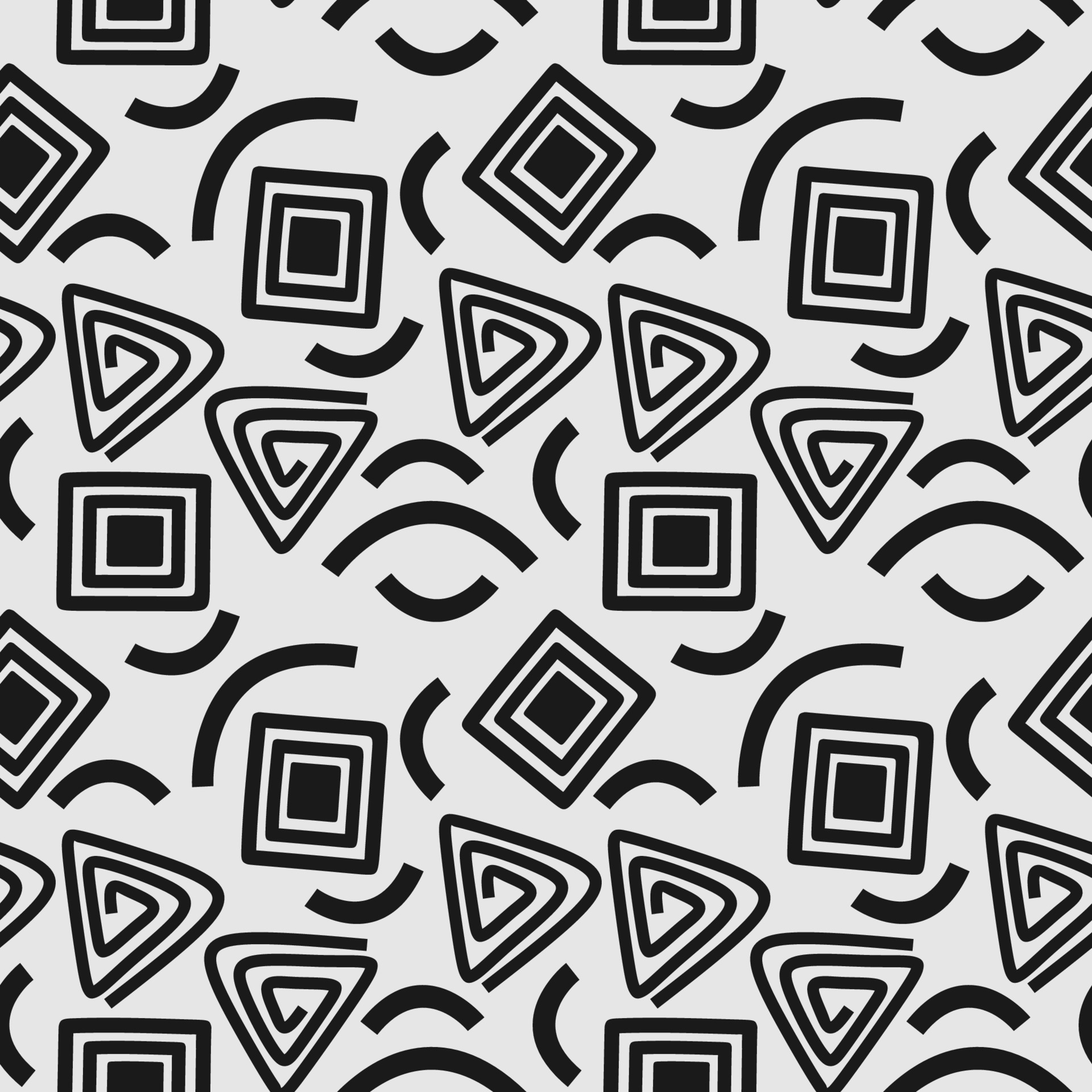 abstract triangle and square line seamless pattern 12900509 Vector Art ...