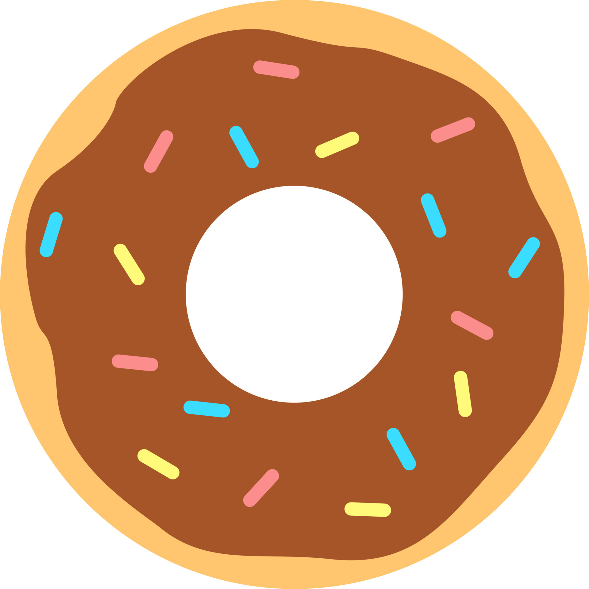 simple flat donut vector design 12904264 Vector Art at Vecteezy simple flat donut vector design 12904264 Vector Art at Vecteezy