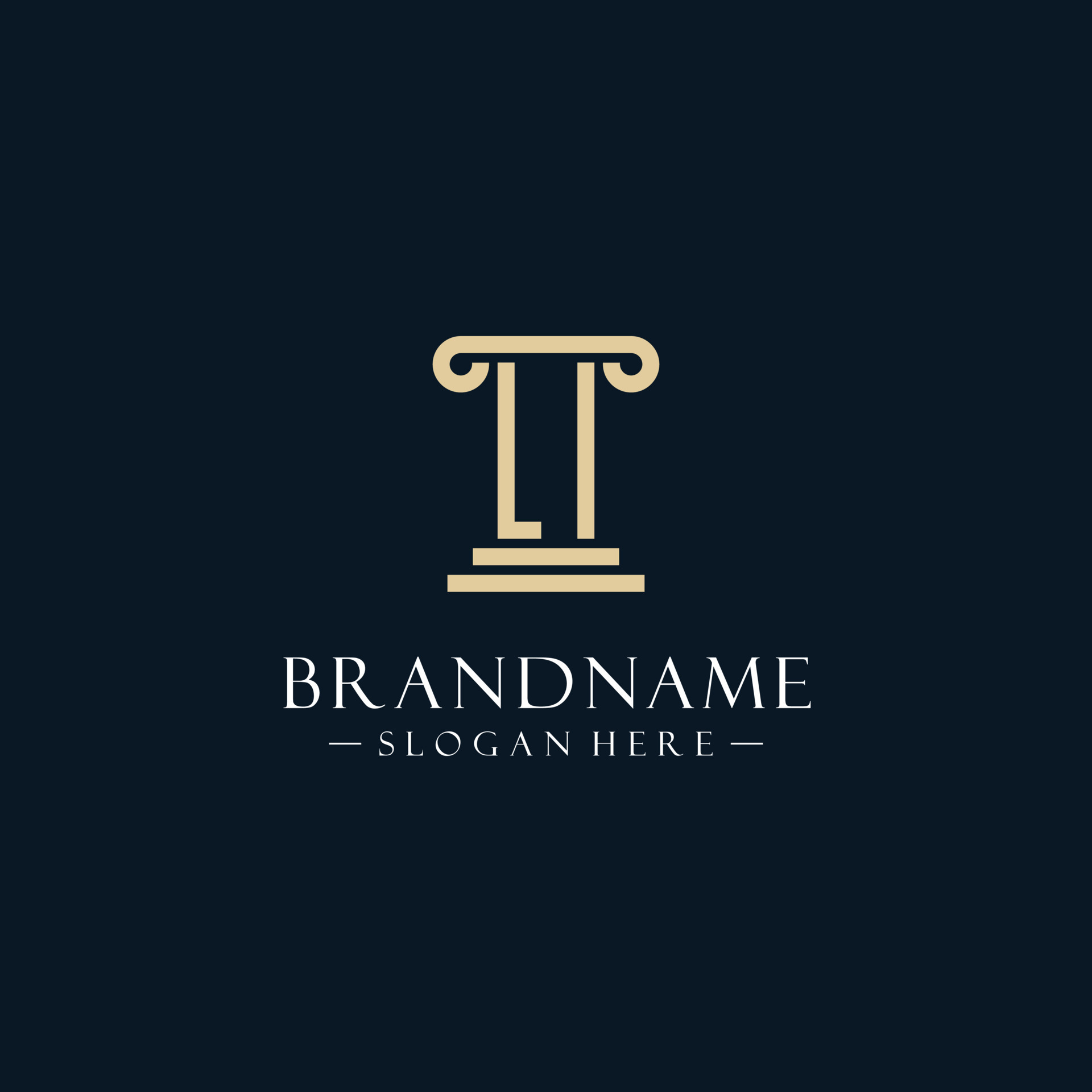 LI initial monogram logos with pillar shapes style 12907391 Vector Art ... LI initial monogram logos with pillar shapes style 12907391 Vector Art ...