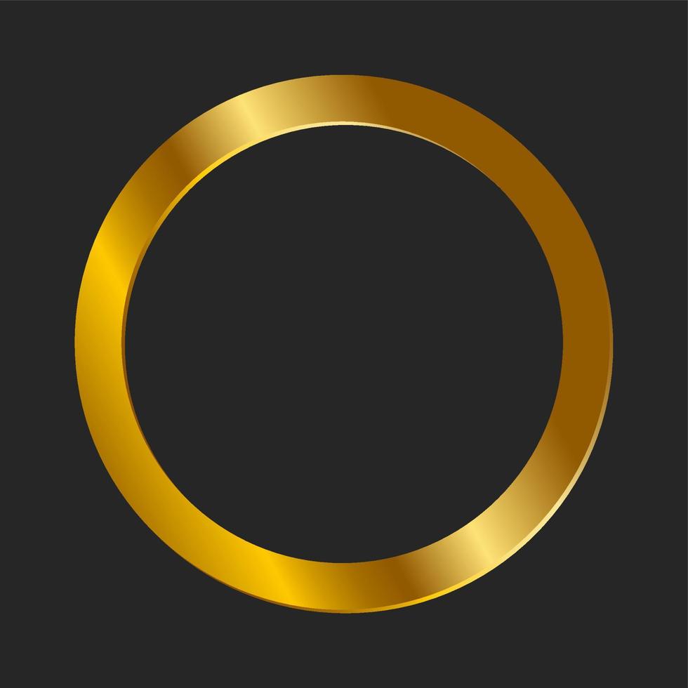 Round golden sparkling frame isolated on a black background. Golden ... Round golden sparkling frame isolated on a black background. Golden ...