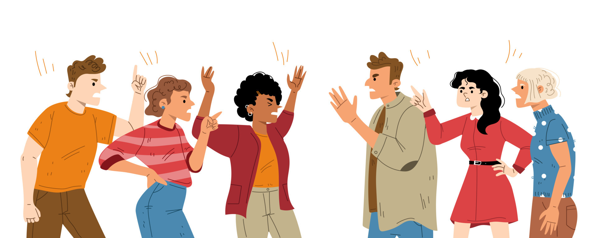 Group of angry people quarrel and argue 12912782 Vector Art at Vecteezy Group of angry people quarrel and argue 12912782 Vector Art at Vecteezy