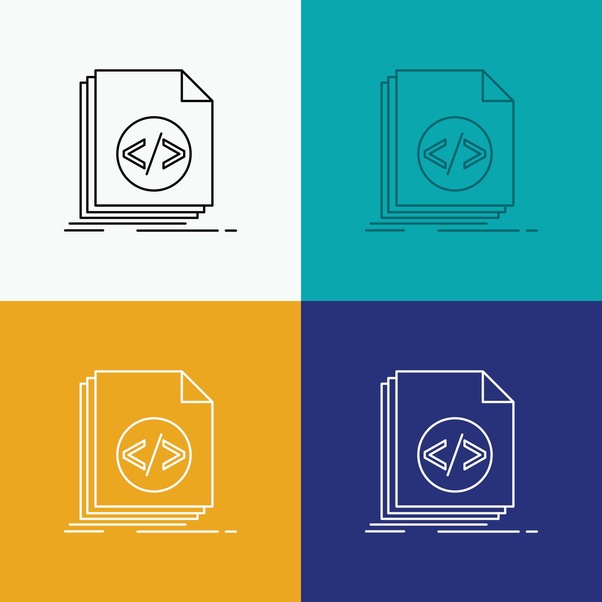 Code. coding. file. programming. script Icon Over Various Background ... Code. coding. file. programming. script Icon Over Various Background ...