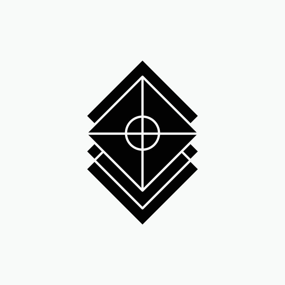 Arrange Design Layers Stack Layer Glyph Icon Vector Isolated