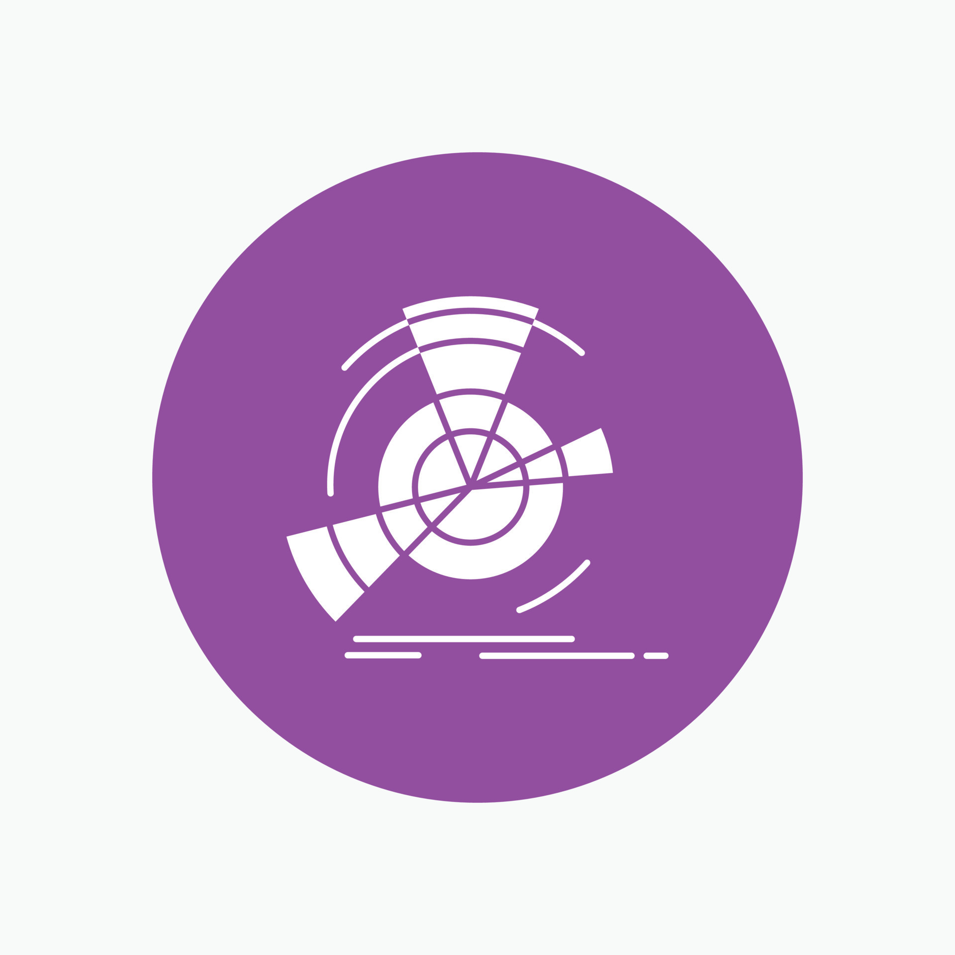 Data Diagram Performance Point Reference White Glyph Icon In Circle Vector Button