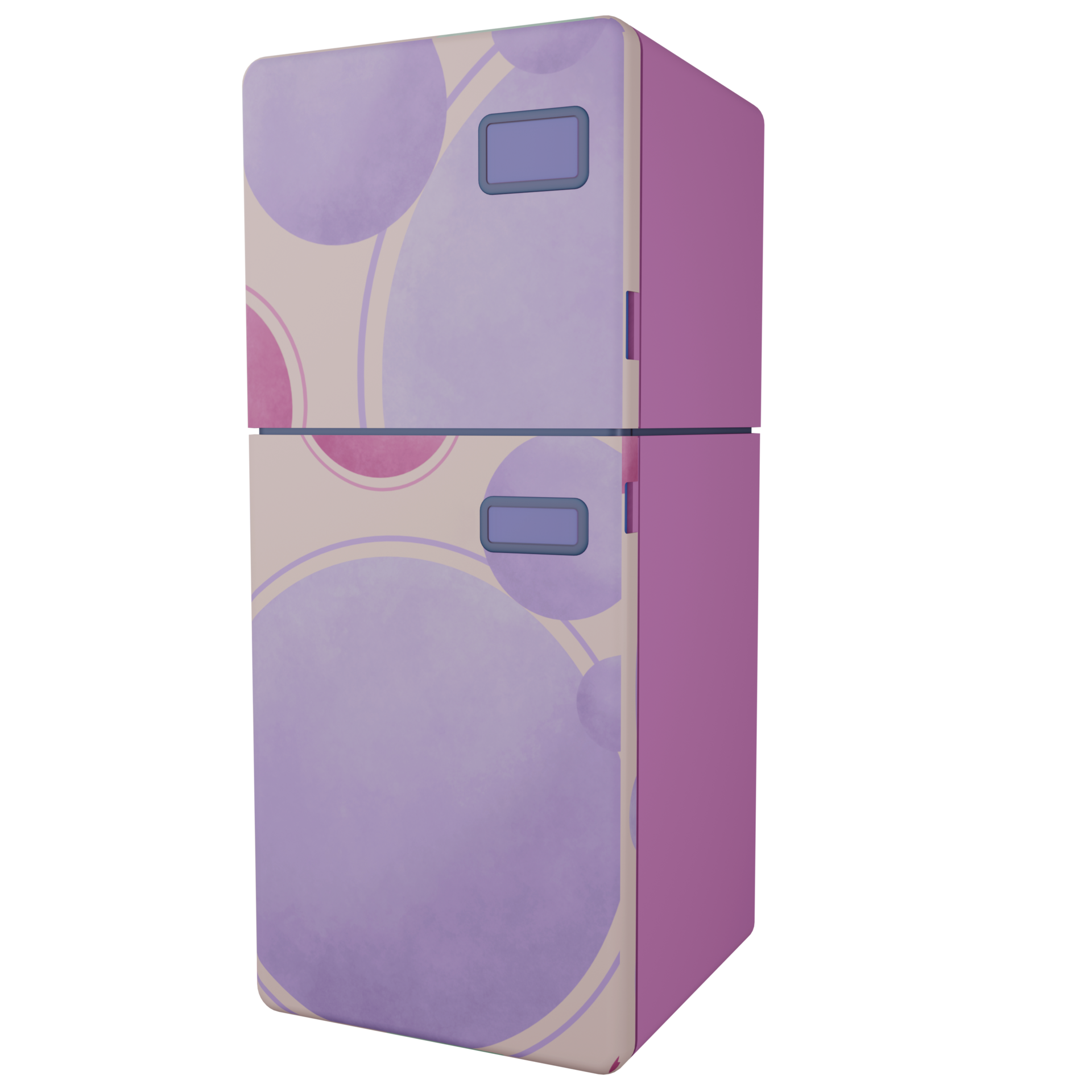 3d Refrigerator Freezer Isolated Object With High Quality Render