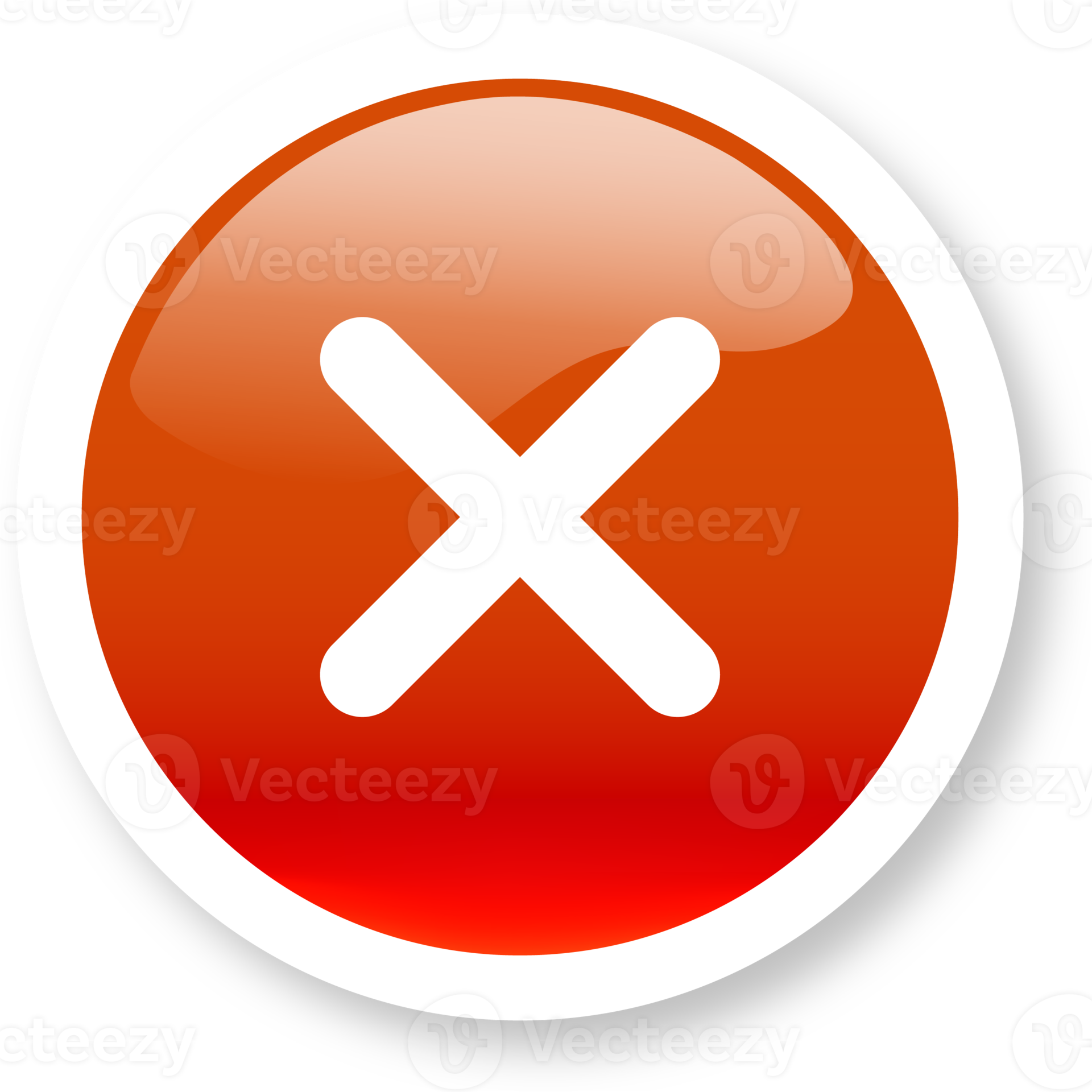 Red cross mark buttons in 3d realistic style. Crossmark signs ... Red cross mark buttons in 3d realistic style. Crossmark signs ...