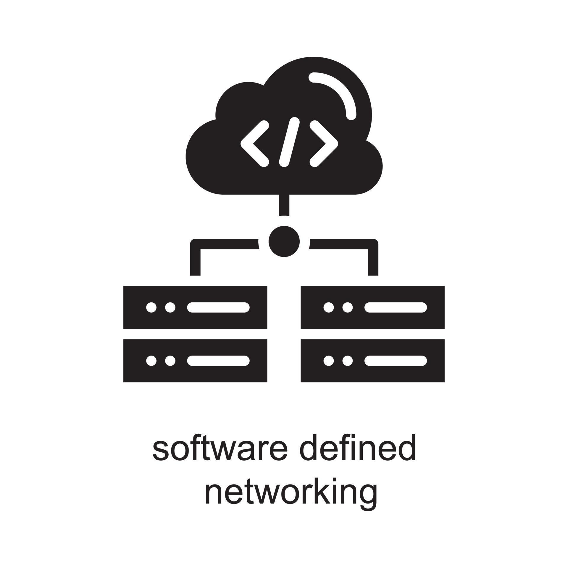 Software Defined Networking Vector Outline Icon Design Illustration Internet Of Things Symbol