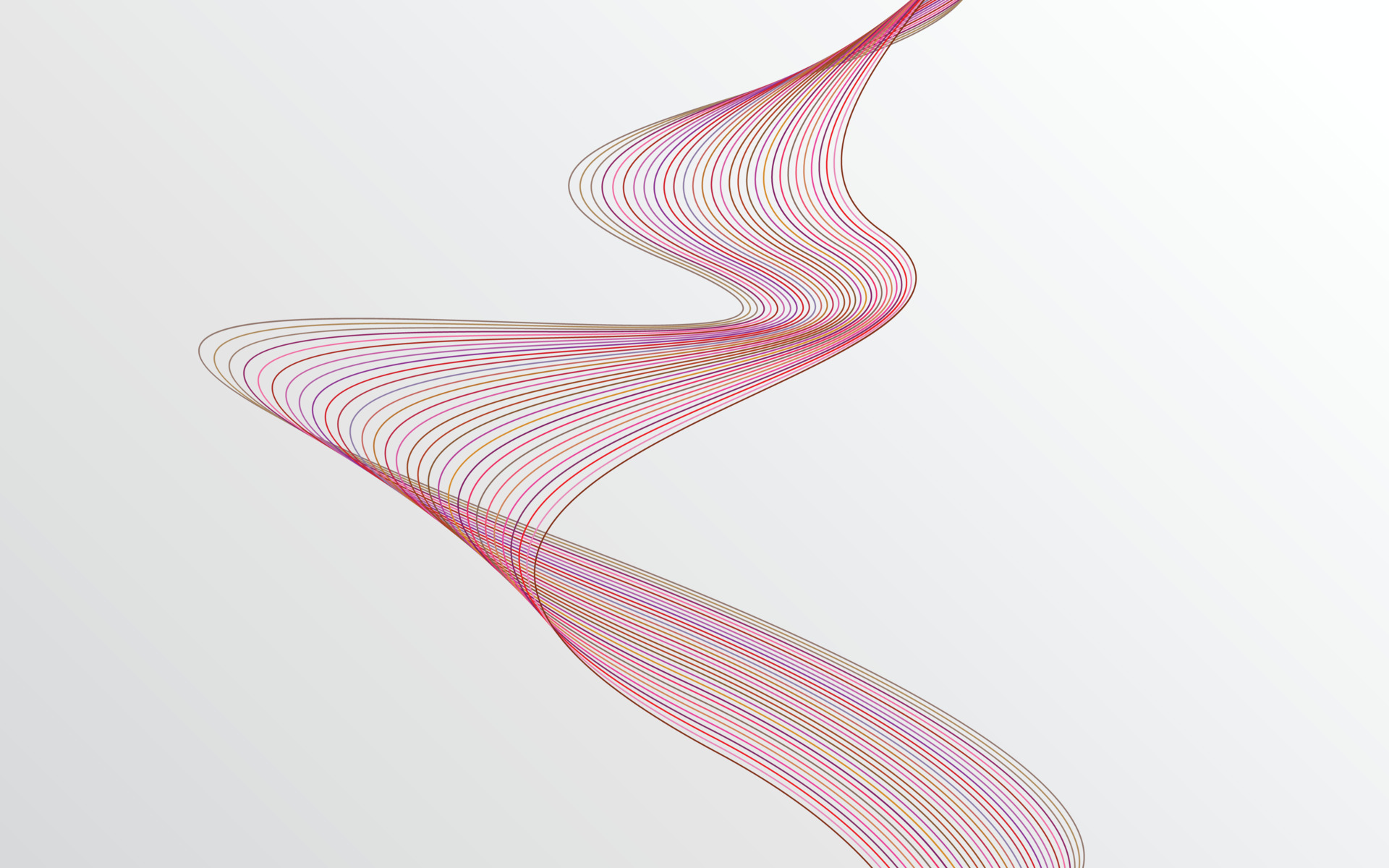 Wave with shadow. Abstract Red lines on a background 12918588 Vector ...