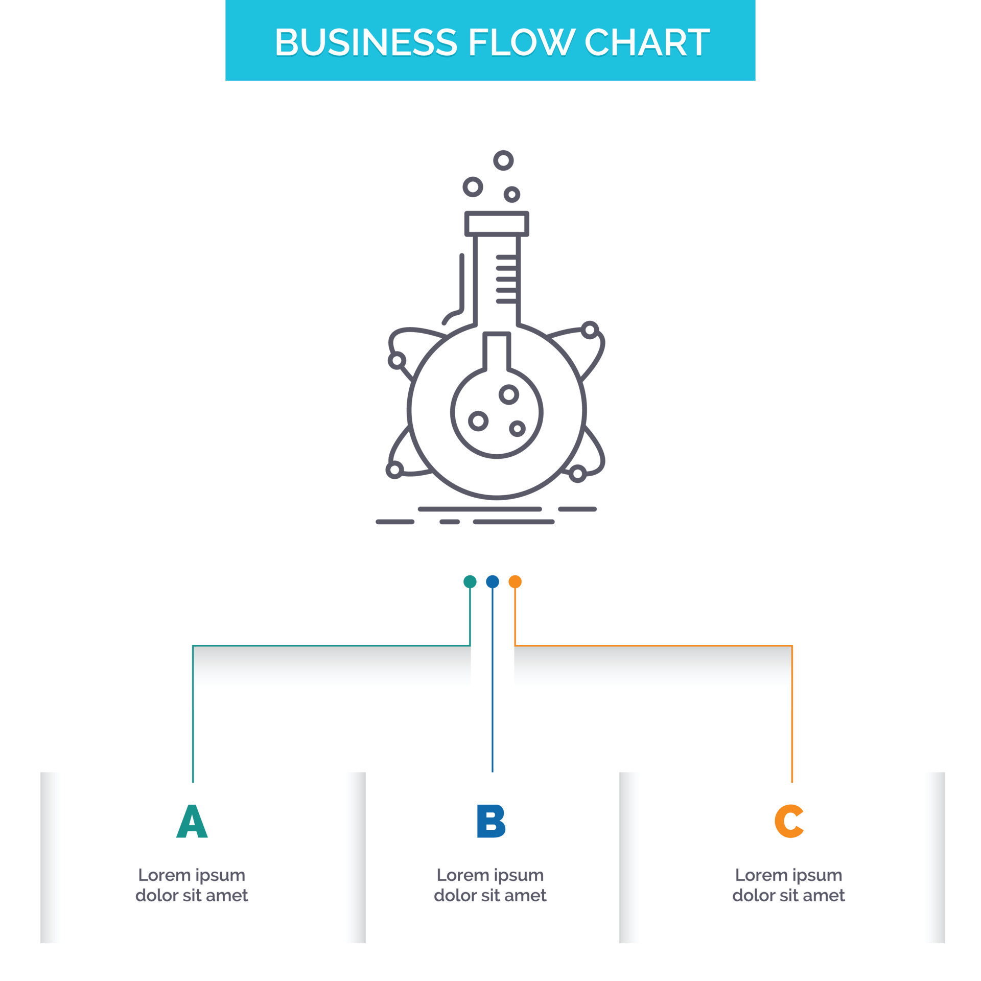 research. laboratory. flask. tube. development Business Flow Chart ...