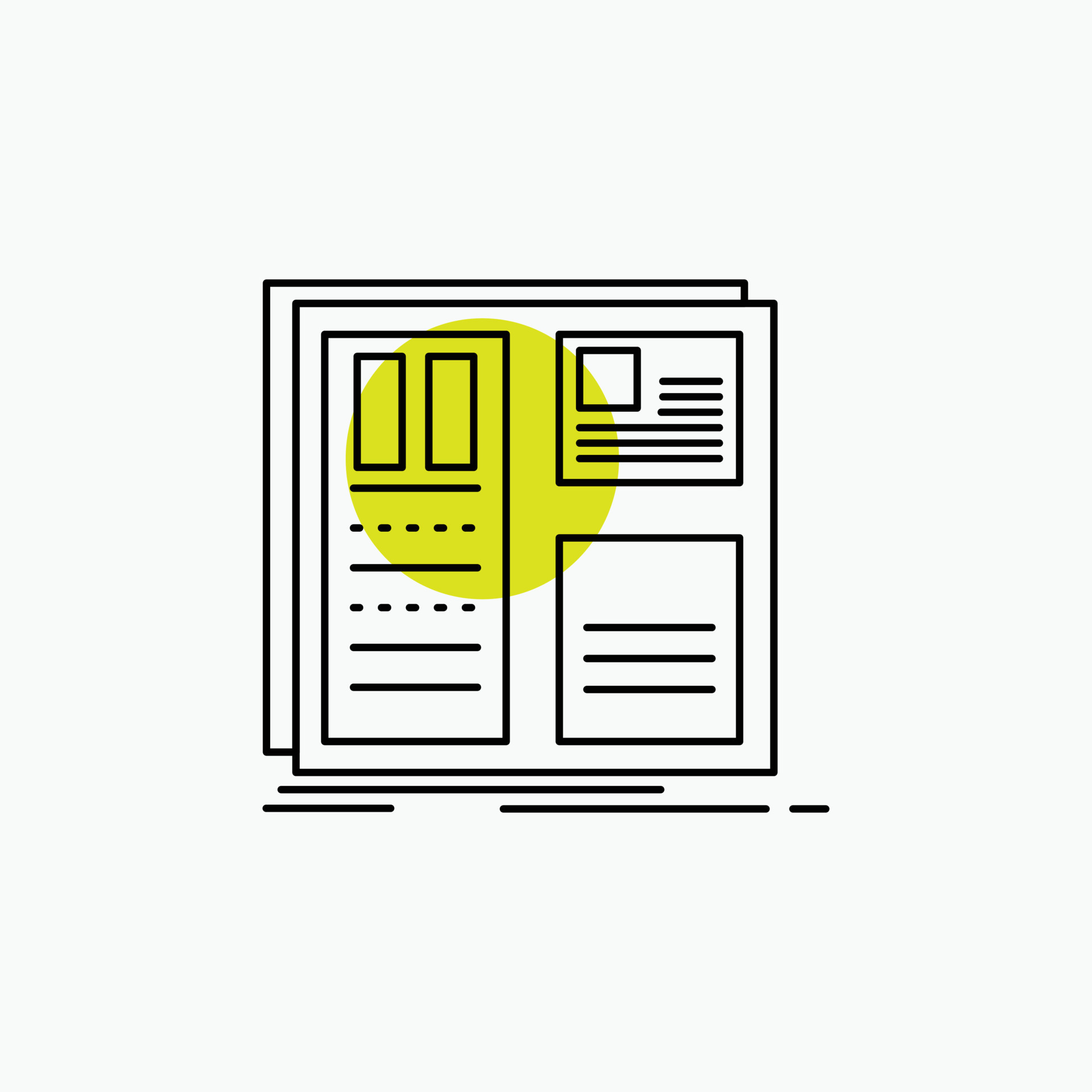 Design Grid Interface Layout Ui Line Icon 12919407 Vector Art At