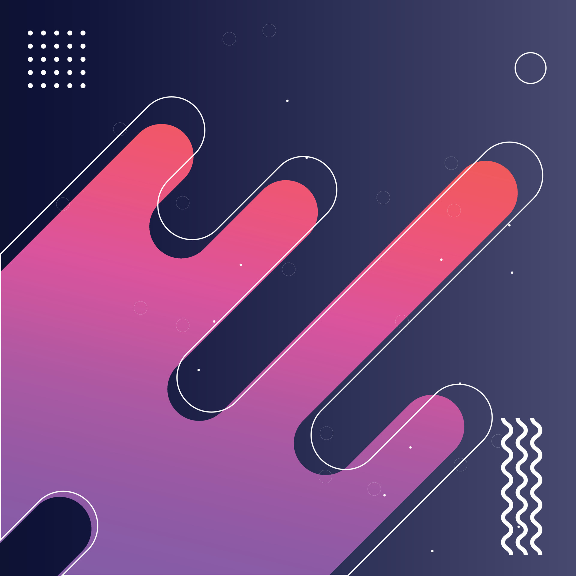 Abstract Colorful Mustard Rounded Lines Halftone Transition Vector Background Illustration