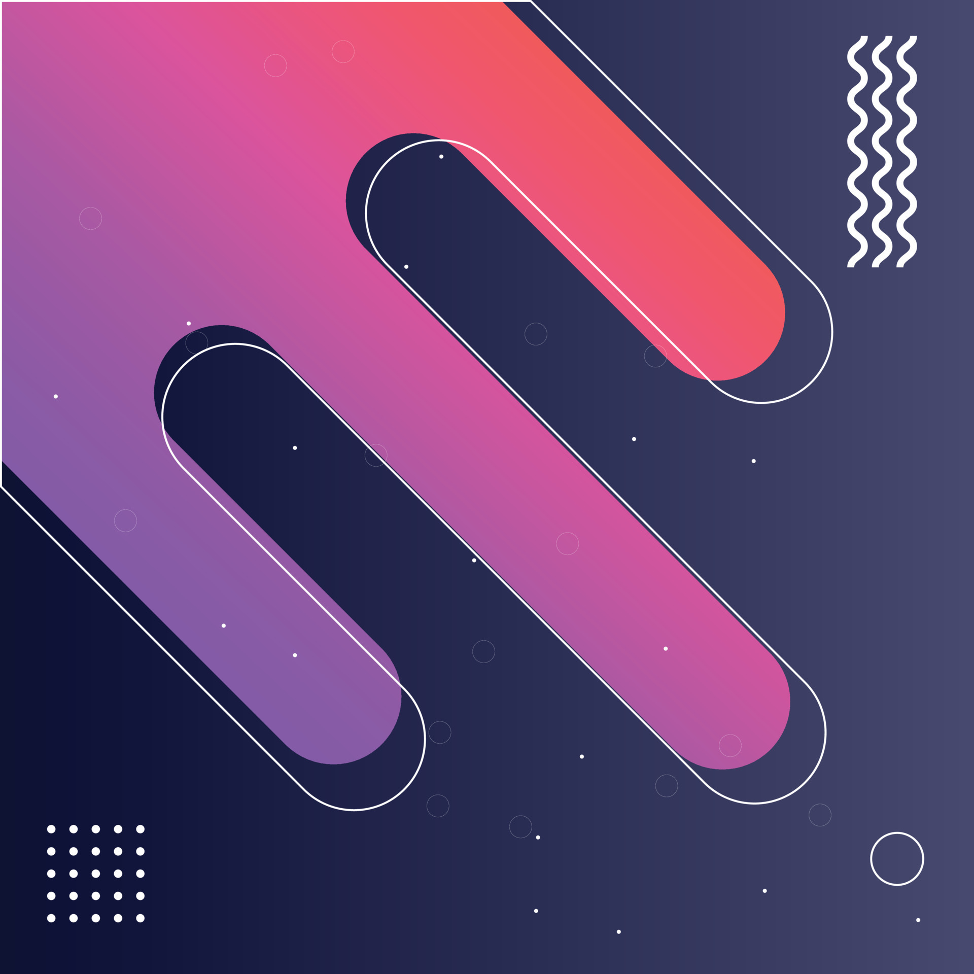 Abstract Colorful Mustard Rounded Lines Halftone Transition Vector Background Illustration