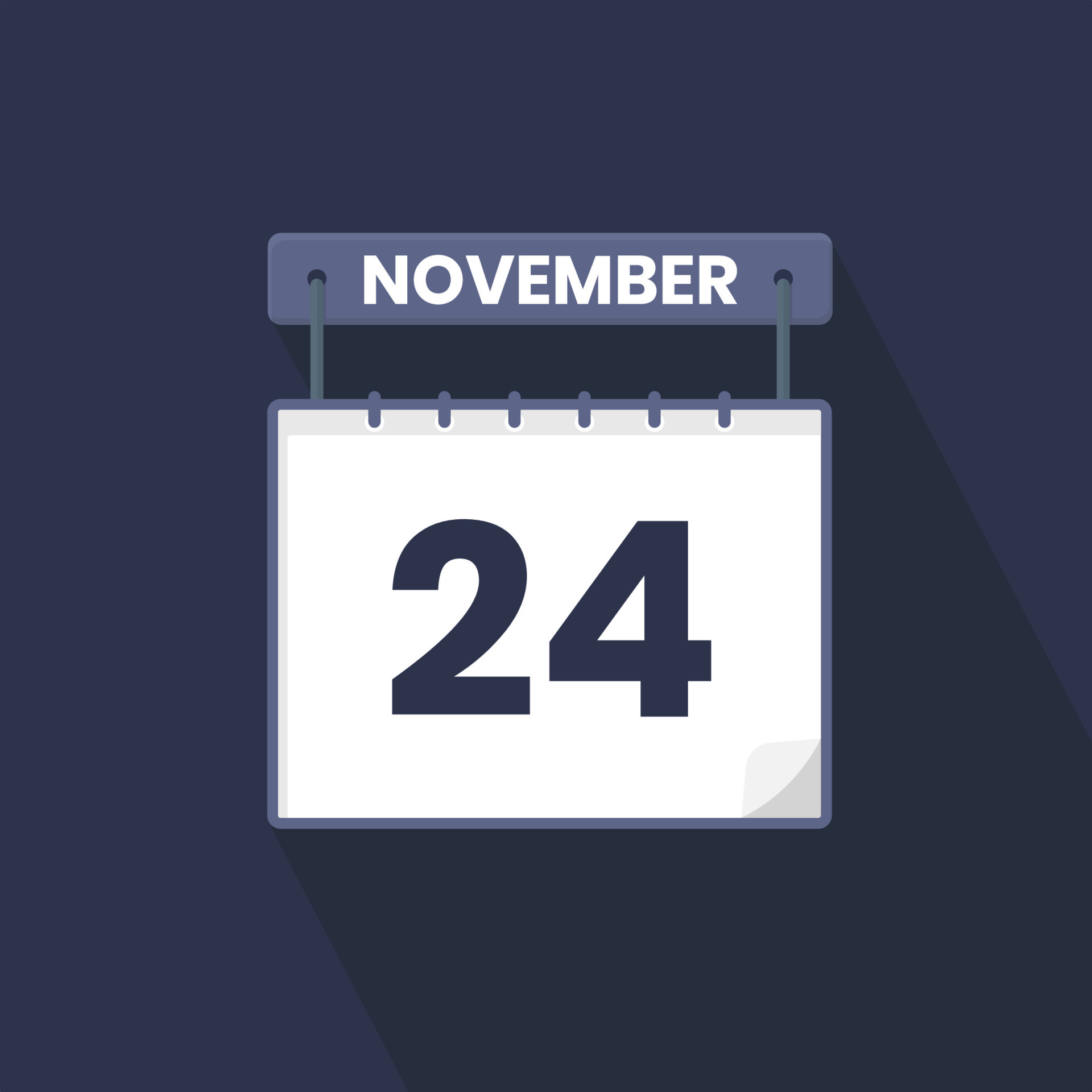 24th November calendar icon. November 24 calendar Date Month icon ... 24th November calendar icon. November 24 calendar Date Month icon ...