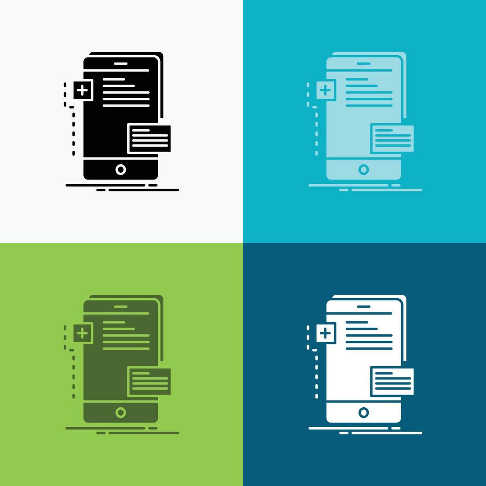Frontend Interface Mobile Phone Developer Icon Over Various