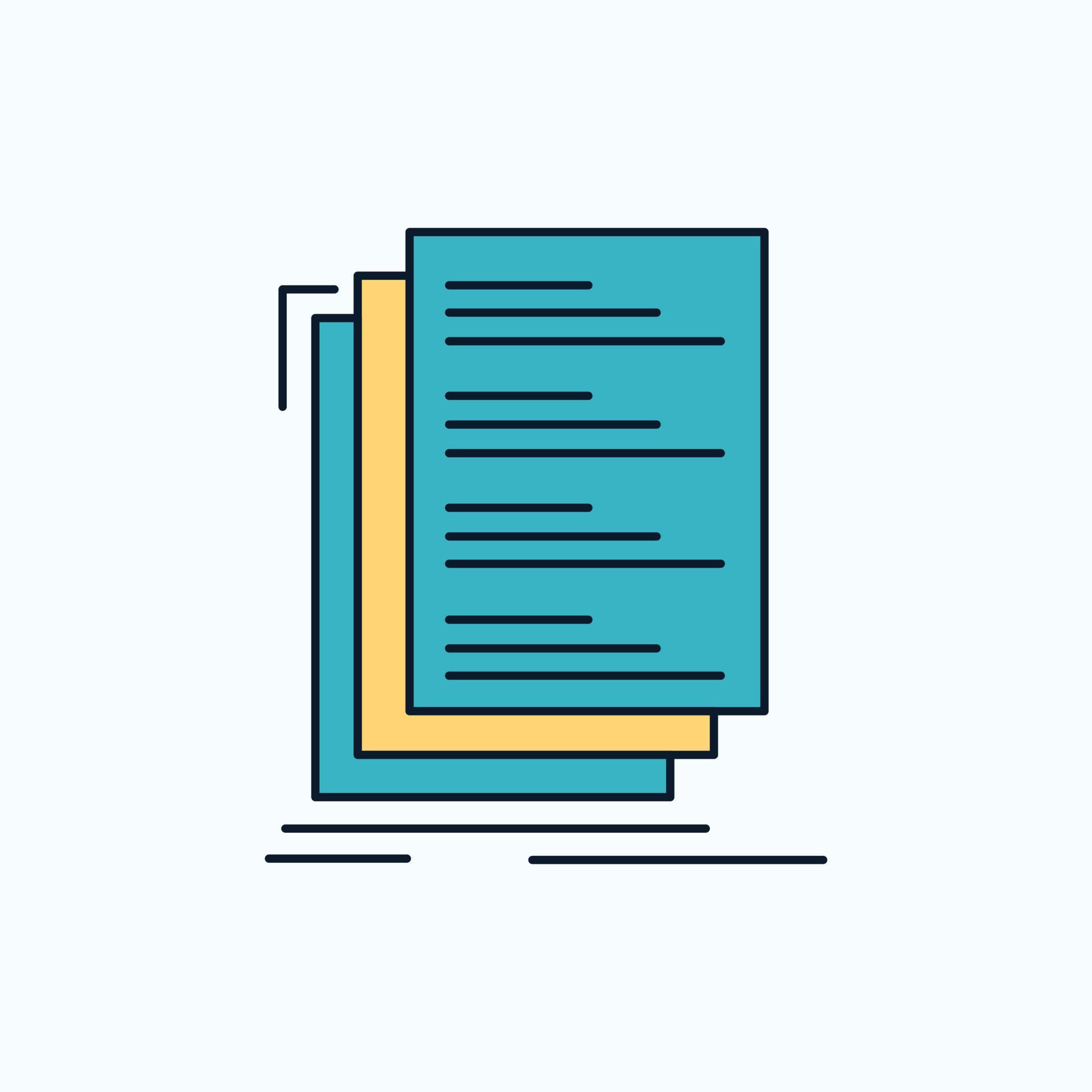 Code Coding Compile Files List Flat Icon Green And Yellow Sign And Symbols For Website And