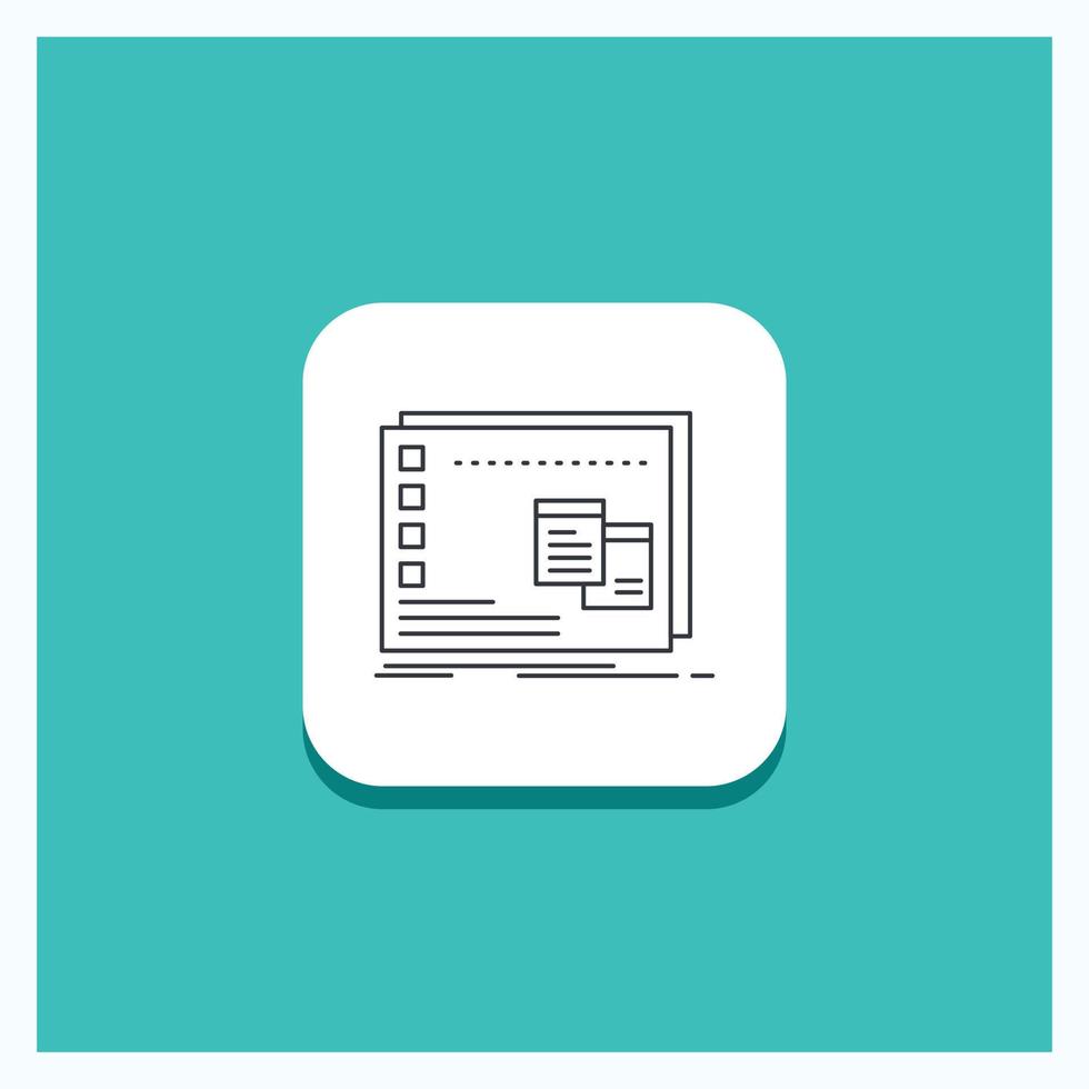 Round Button For Window Mac Operational Os Program Line Icon
