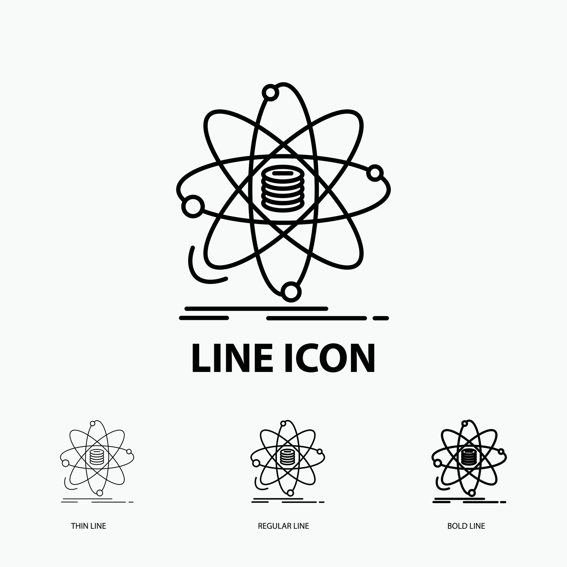 Analysis. data. information. research. science Icon in Thin. Regular and Bold Line Style. Vector ...