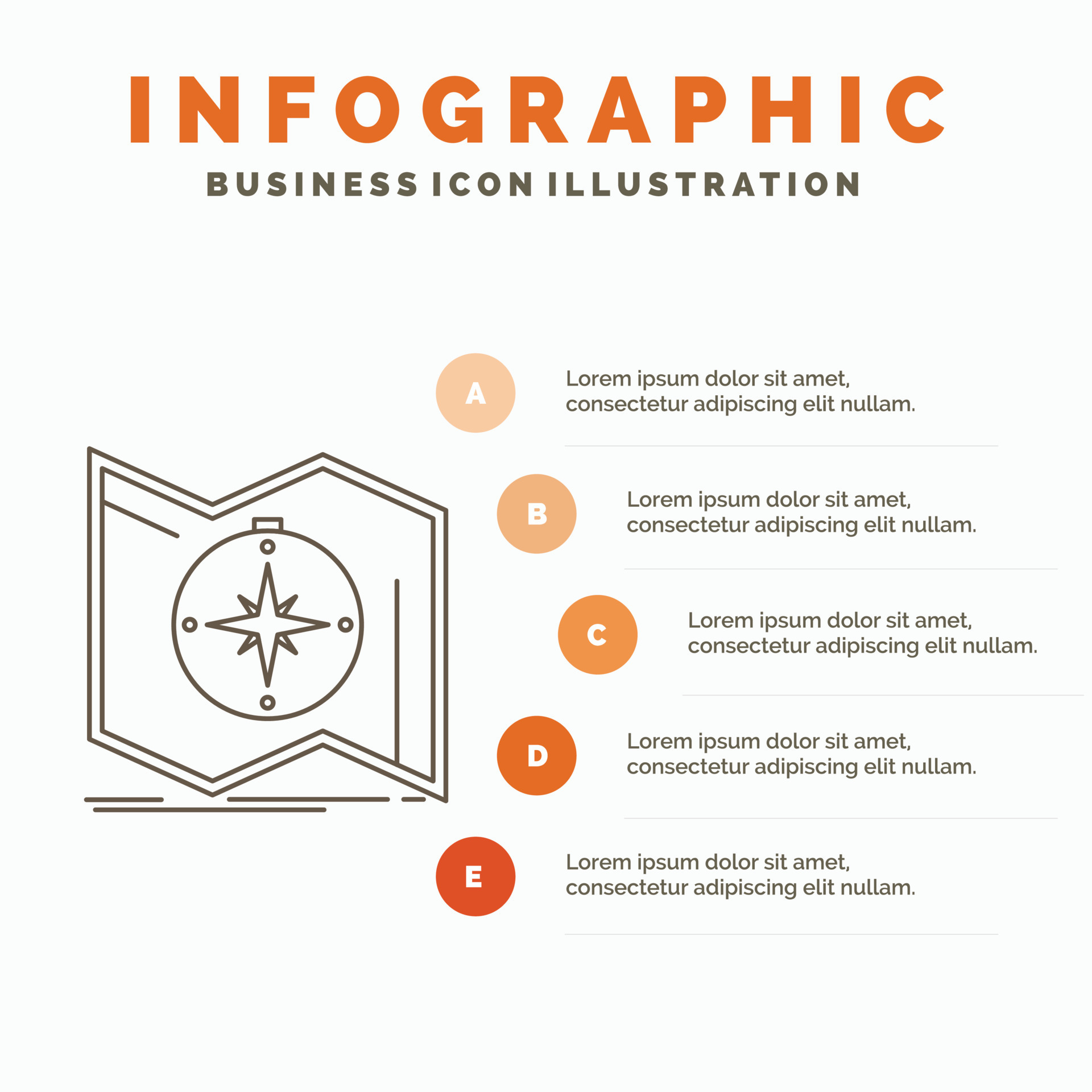 Direction Explore Map Navigate Navigation Infographics Template For Website And Presentation