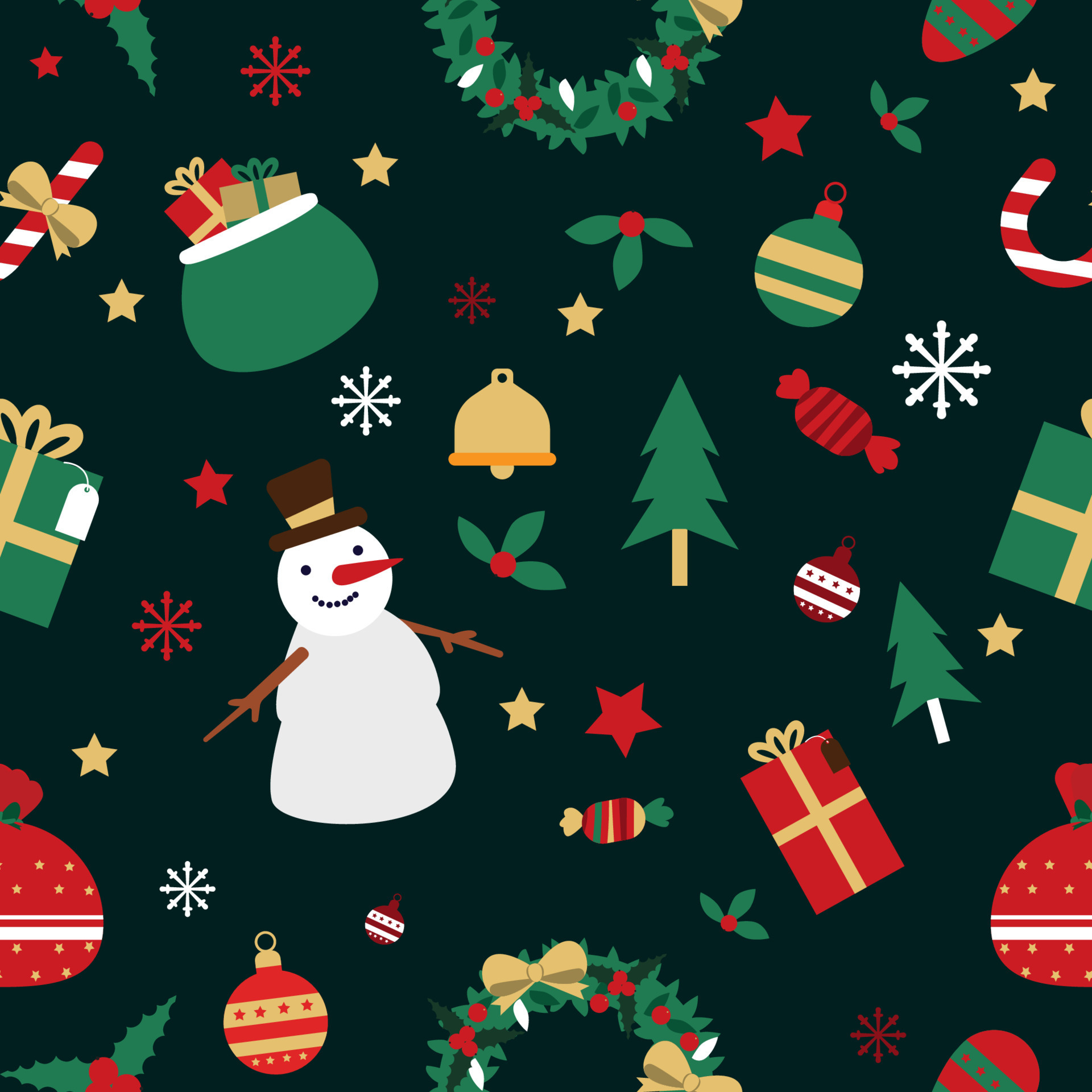 Christmas Seamless Pattern Background 12931126 Vector Art at Vecteezy Christmas Seamless Pattern Background 12931126 Vector Art at Vecteezy