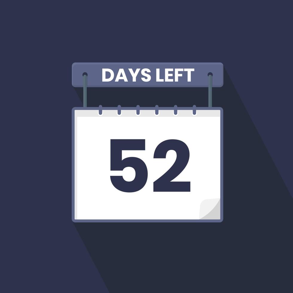 52 Days Left Countdown for sales promotion. 52 days left to go ... 52 Days Left Countdown for sales promotion. 52 days left to go ...