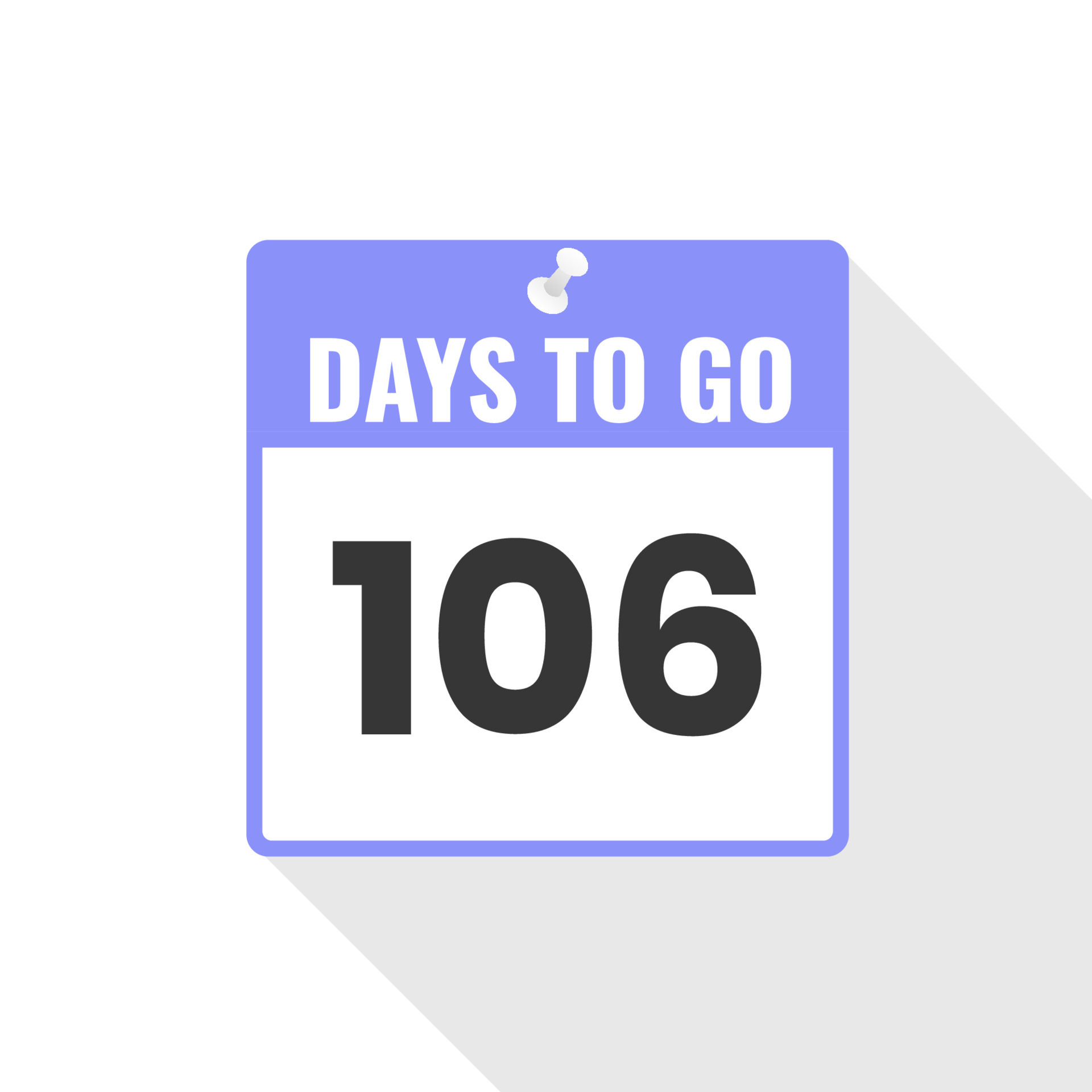 106 Days Left Countdown sales icon. 106 days left to go Promotional ... 106 Days Left Countdown sales icon. 106 days left to go Promotional ...