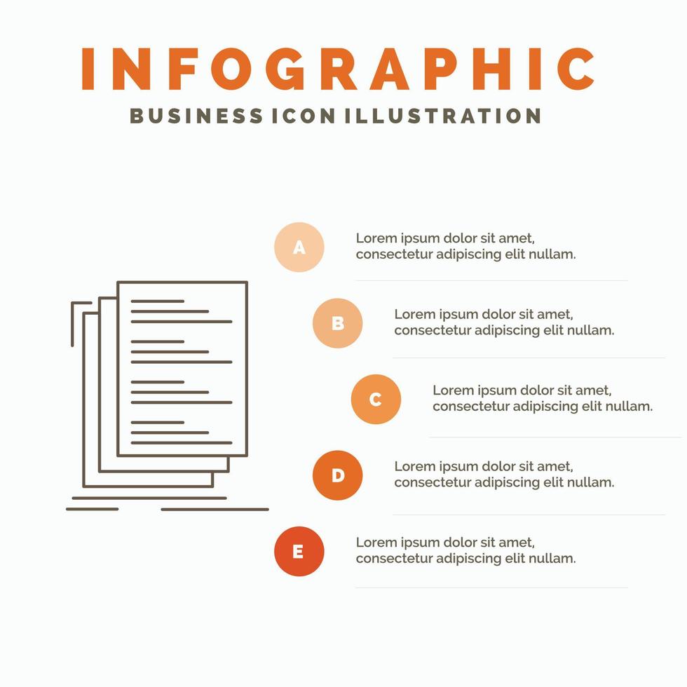 Code Coding Compile Files List Infographics Template For Website And Presentation Line Gray