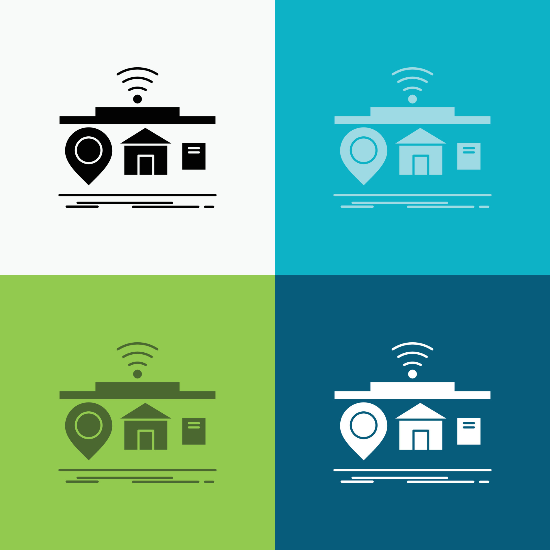 Iot Gadgets Internet Of Things Icon Over Various Background Glyph