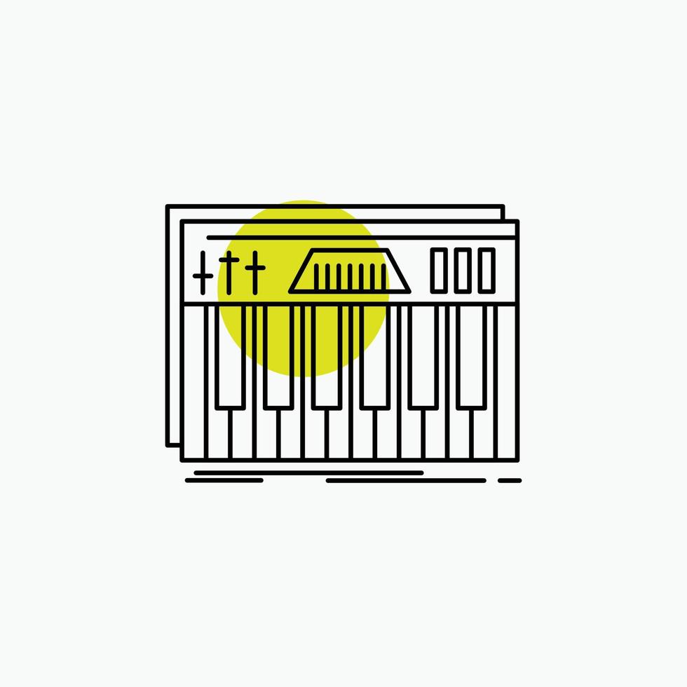 Controller. keyboard. keys. midi. sound Line Icon 12932483 Vector Art at Vecteezy