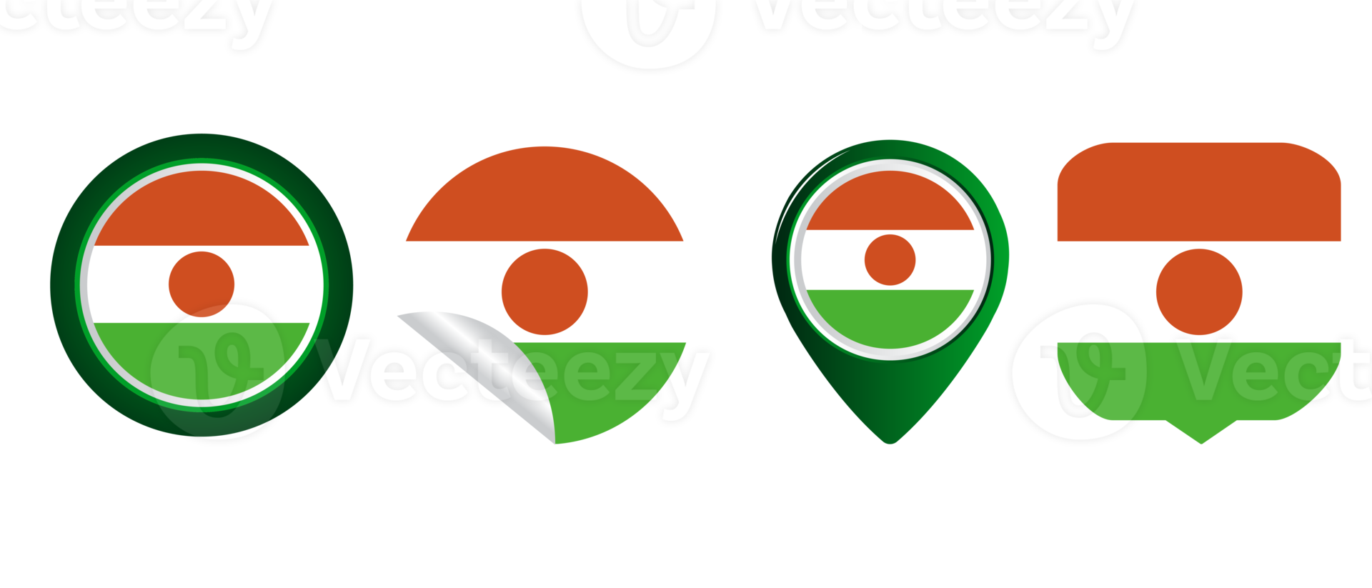 Niger Flag Flat Icon Symbol Illustration 12932703 Png