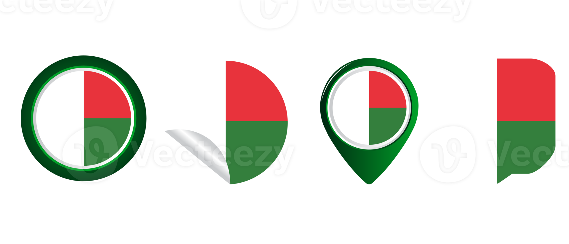 Madagascar Flag Flat Icon Symbol Illustration 12932726 Png