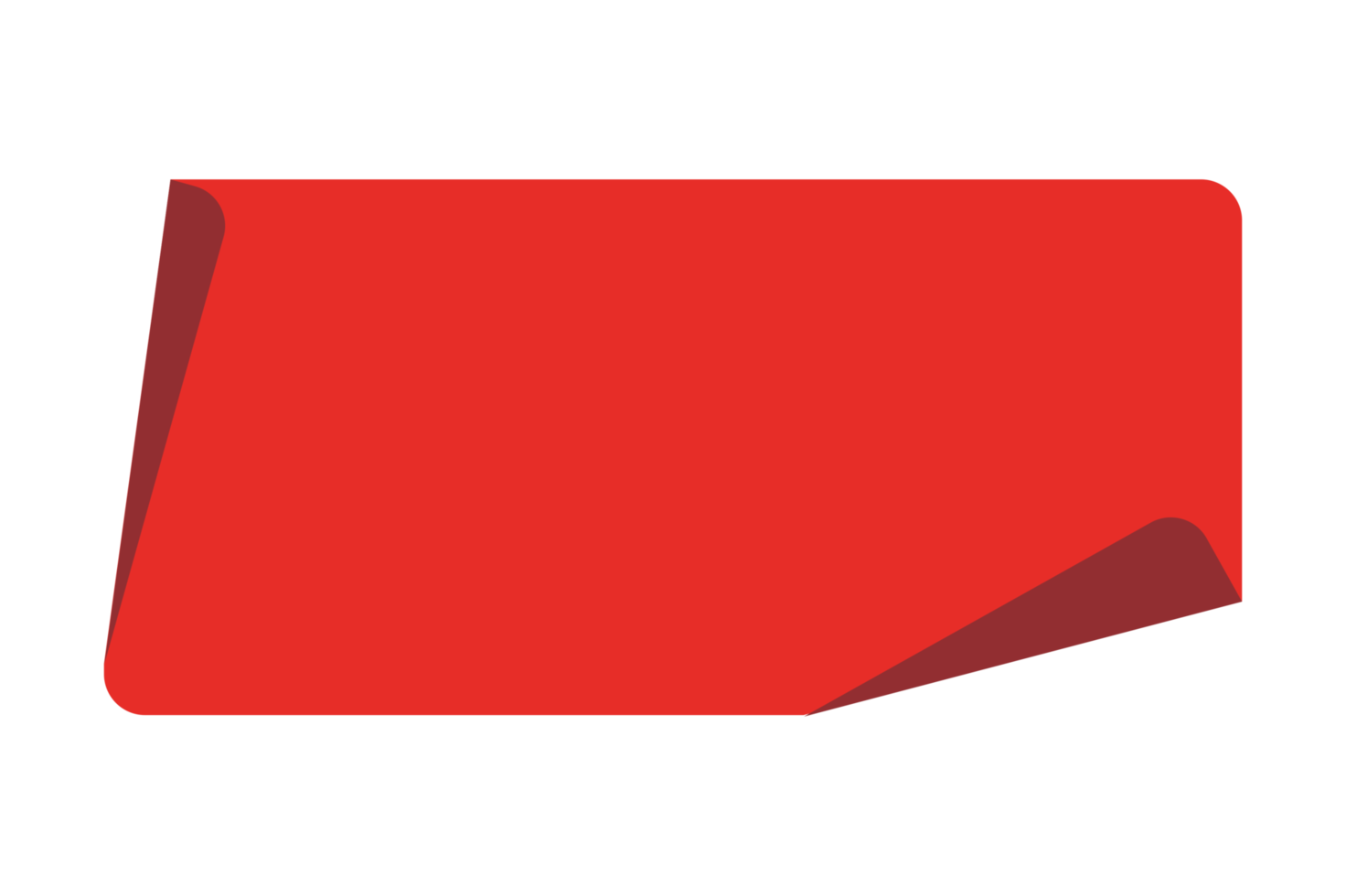 Blank Red Label Tag 12932922 Png