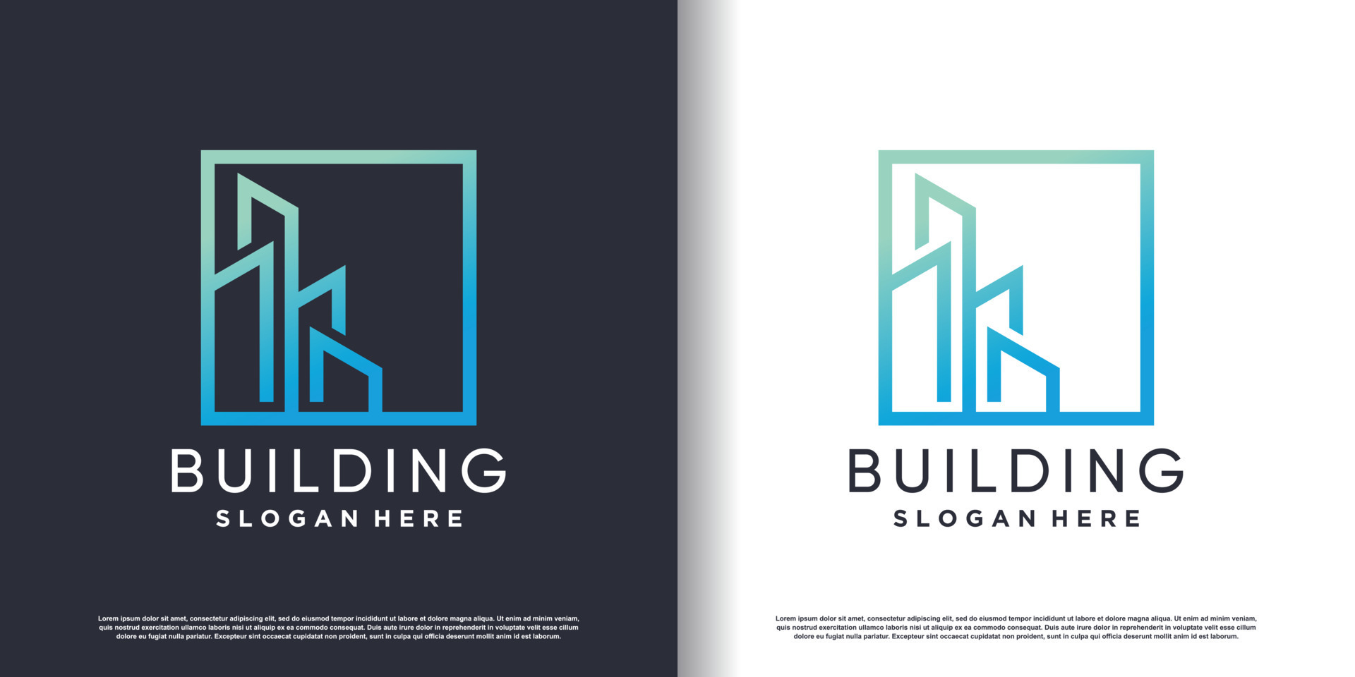 Building construction logo design for business with creative modern ...