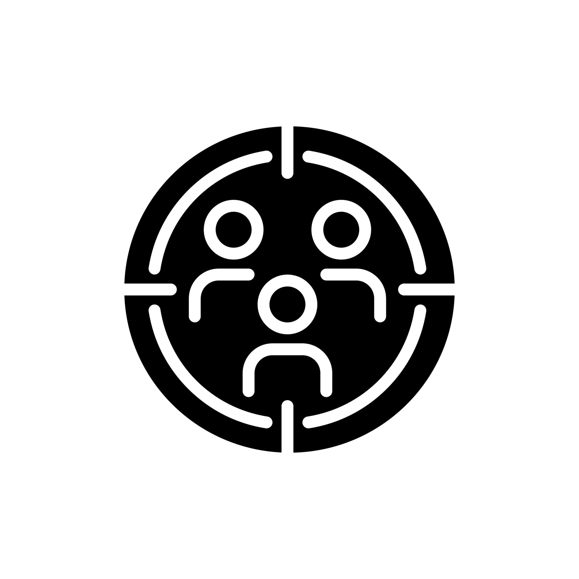 Target audience black glyph icon. Customer research. Consumer ... Target audience black glyph icon. Customer research. Consumer ...
