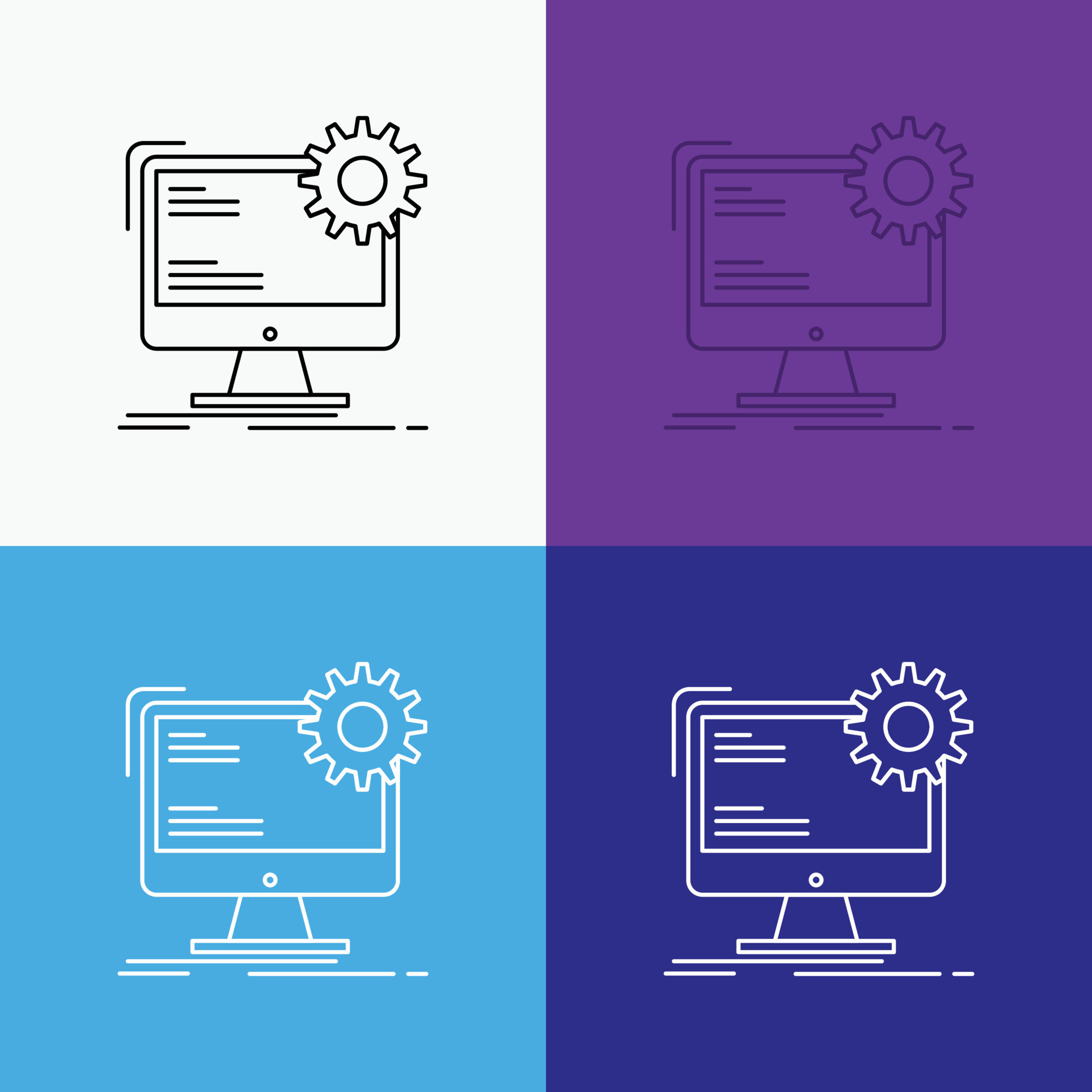 Internet. layout. page. site. static Icon Over Various Background. Line style design. designed ...