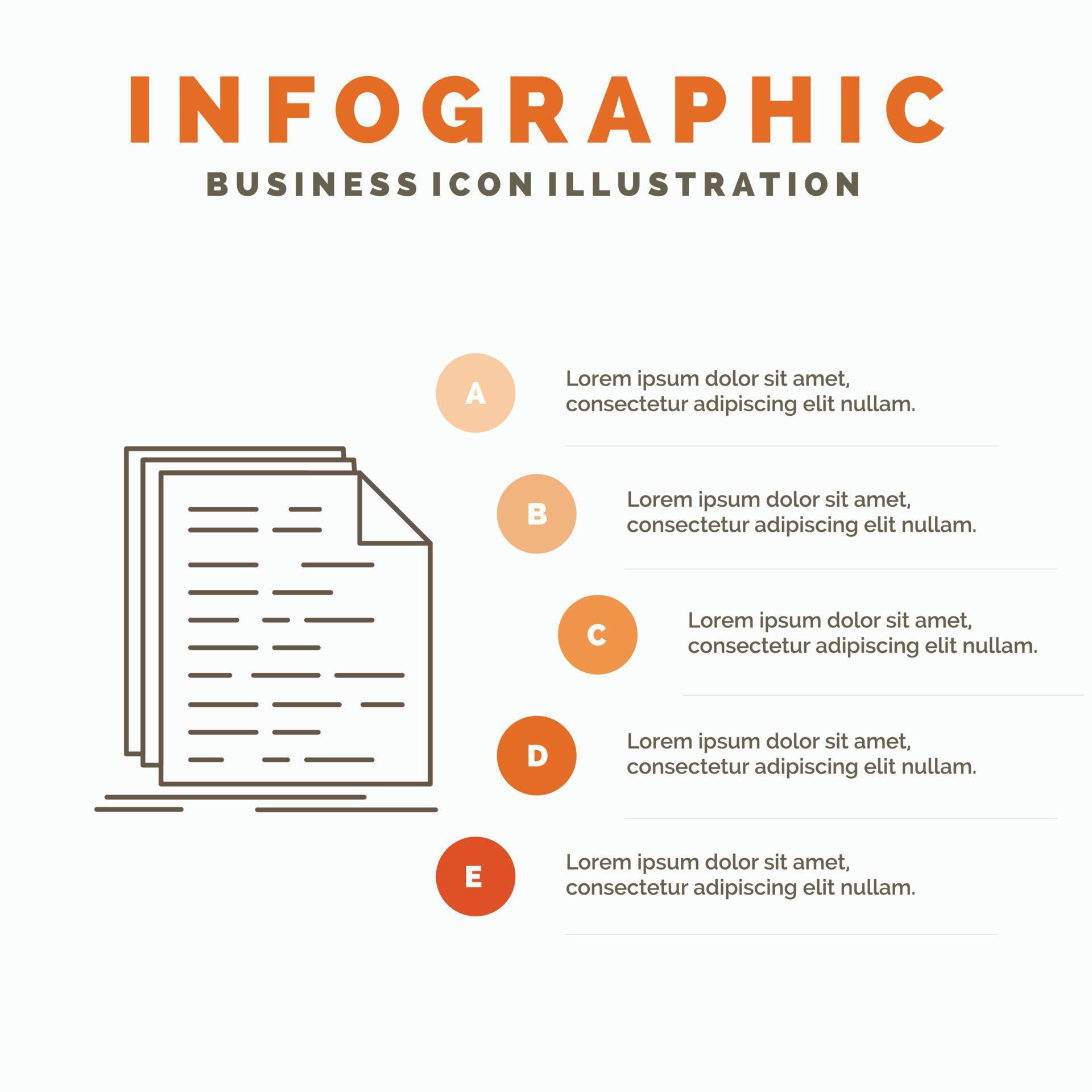 Code Coding Doc Programming Script Infographics Template For
