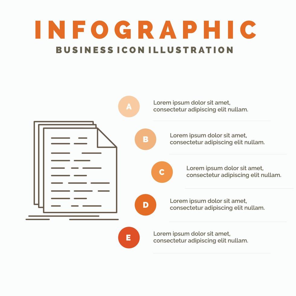 Code Coding Doc Programming Script Infographics Template For Website And Presentation Line