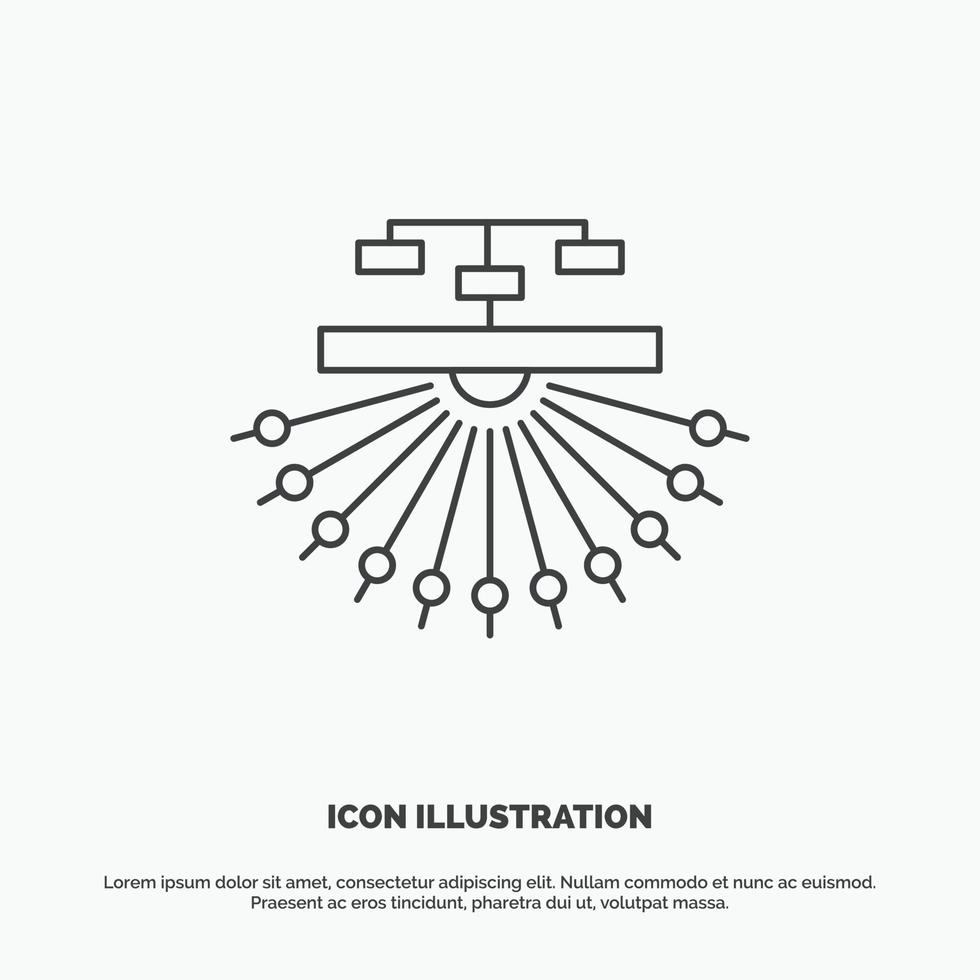 Optimization Site Site Structure Web Icon Line Vector Gray Symbol For Ui And Ux Website Or