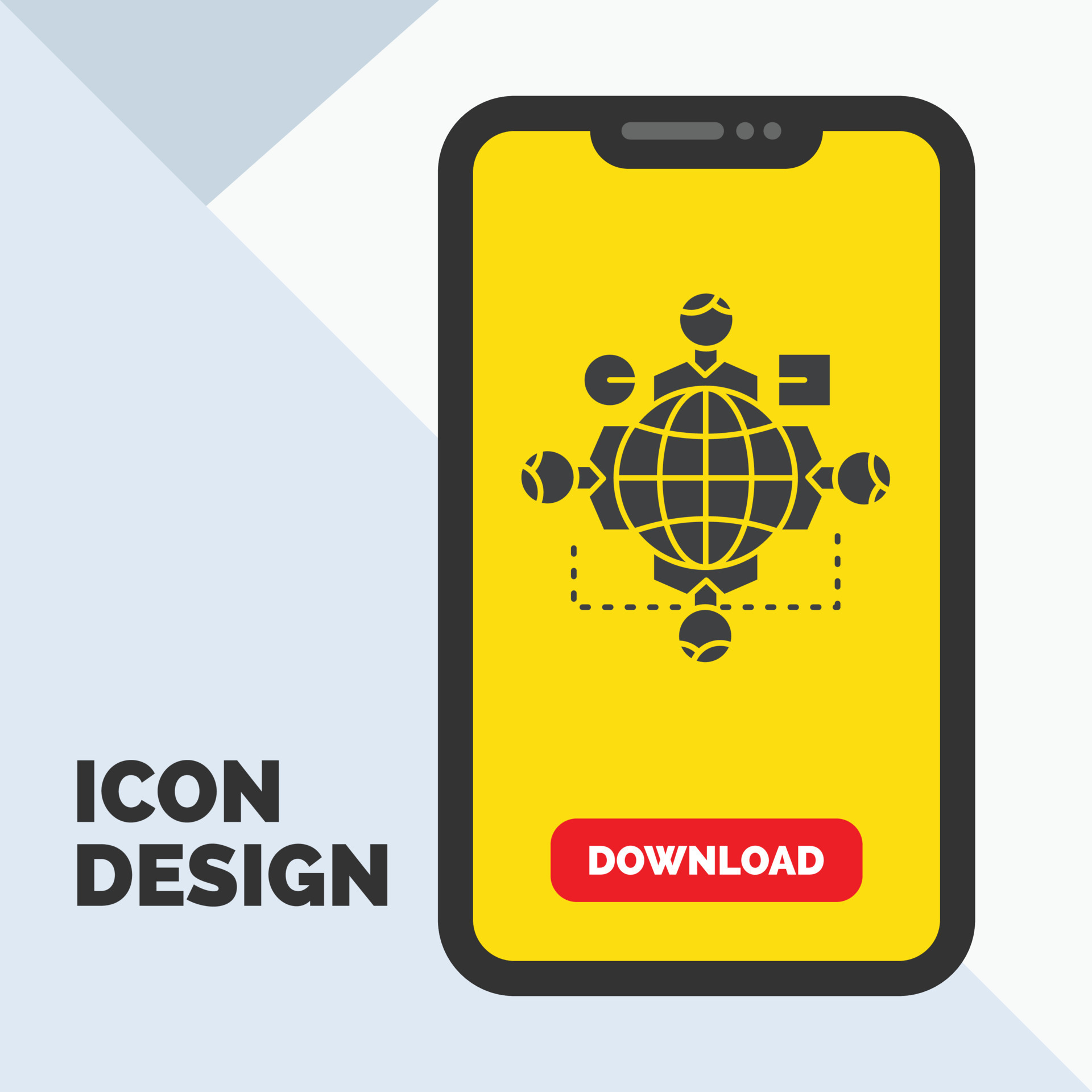 Function. instruction. logic. operation. meeting Glyph Icon in Mobile for Download Page. Yellow ...
