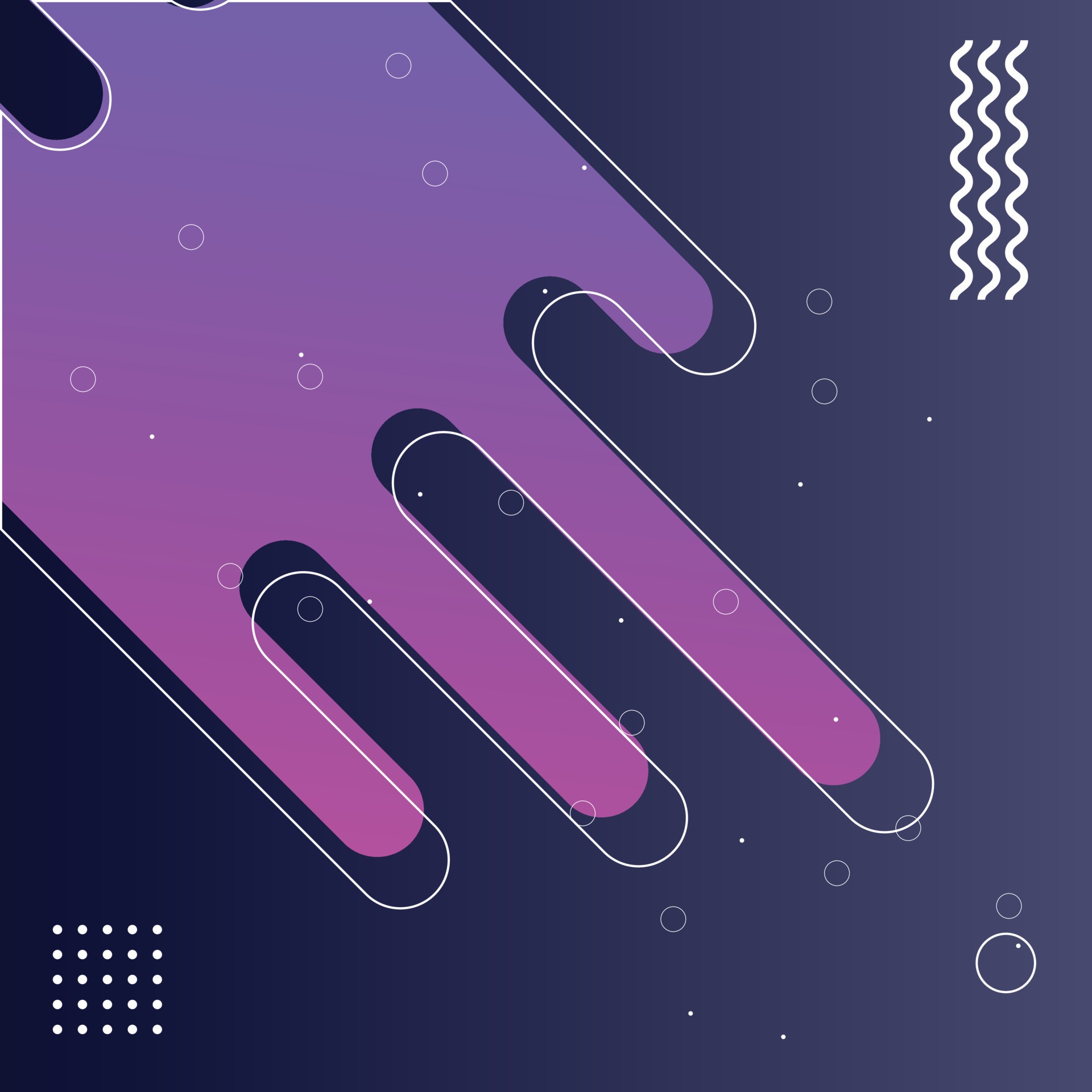 Abstract Colorful Mustard Rounded Lines Halftone Transition Vector Background Illustration