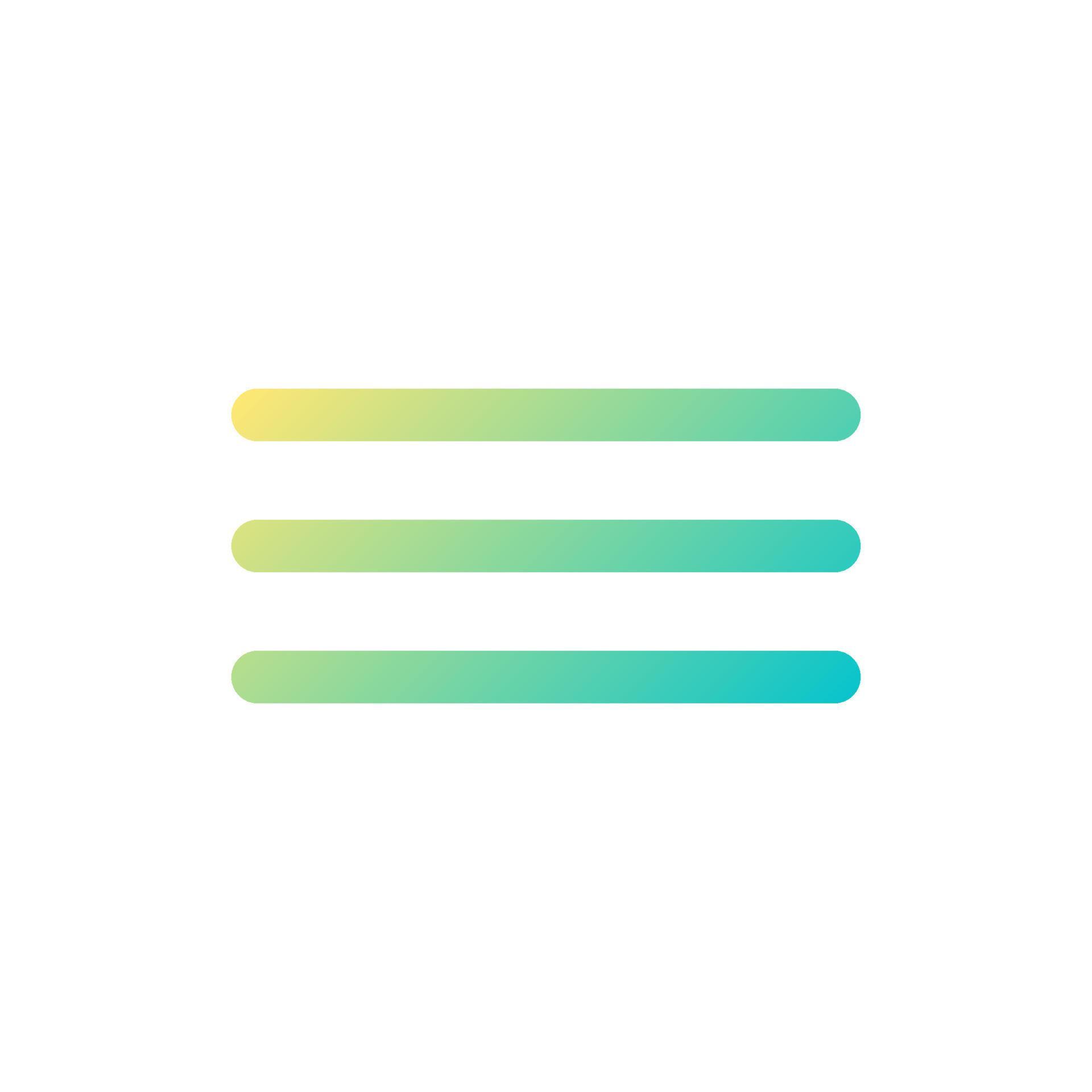 Hamburger Menu Button Pixel Perfect Gradient Linear Ui Icon Interactive Element Webpage