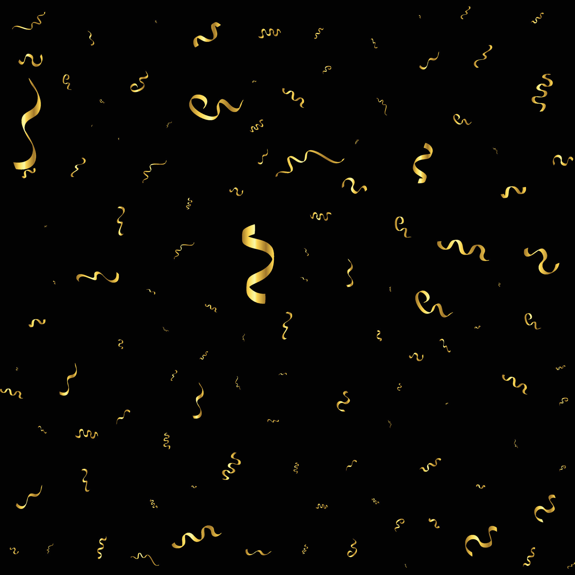 Falling Confetti Black Background